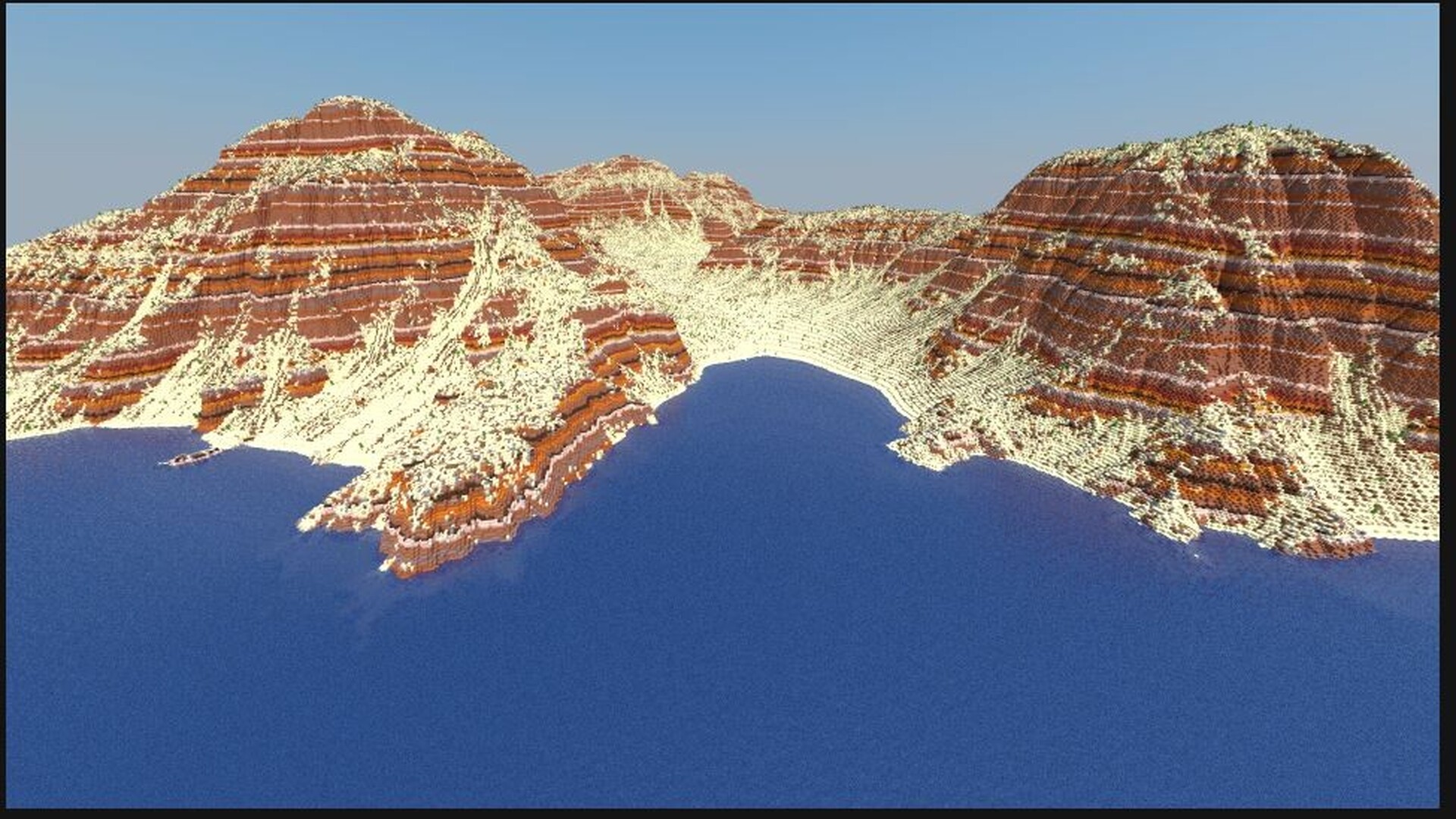 Example Mesa / Desert World Minecraft Map