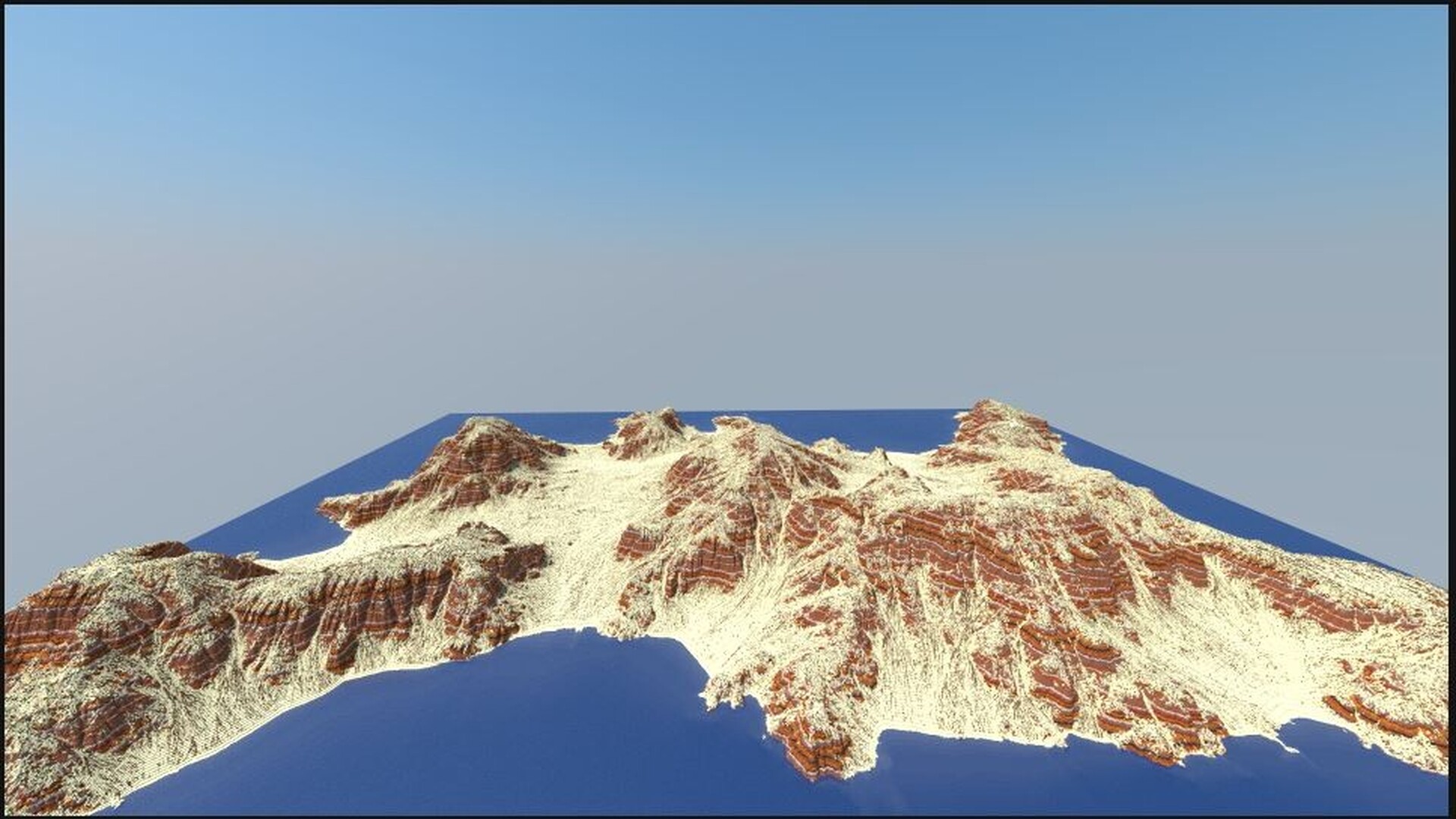 Example Mesa / Desert World Minecraft Map