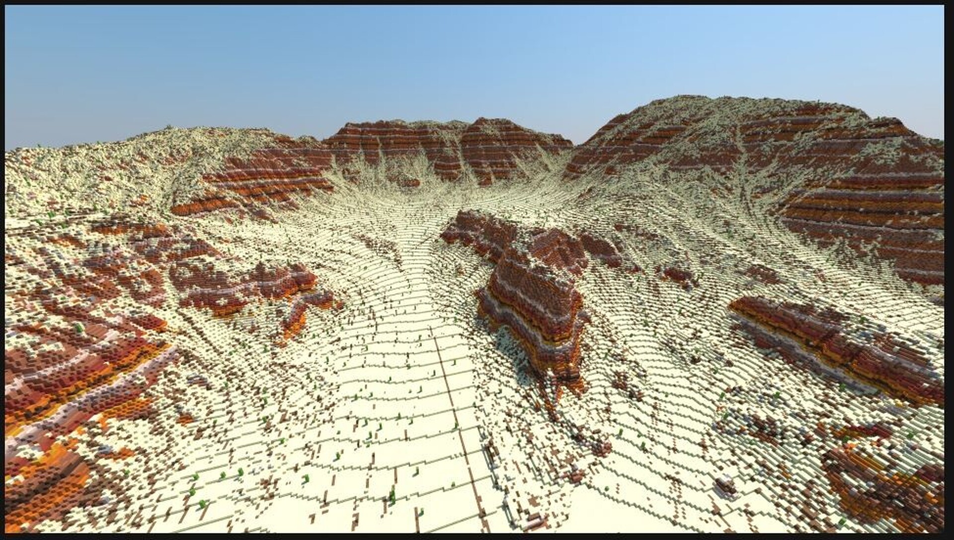 Example Mesa / Desert World Minecraft Map