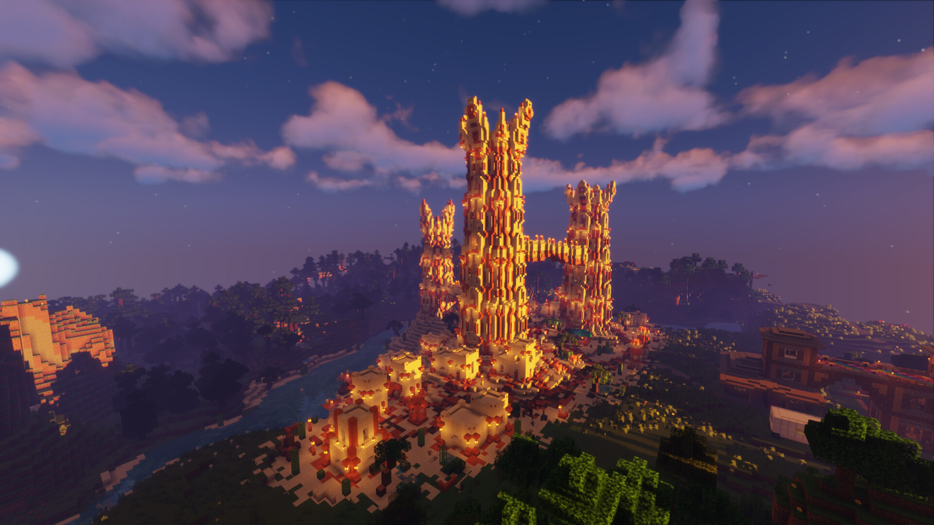 The Golden Towers Minecraft Map