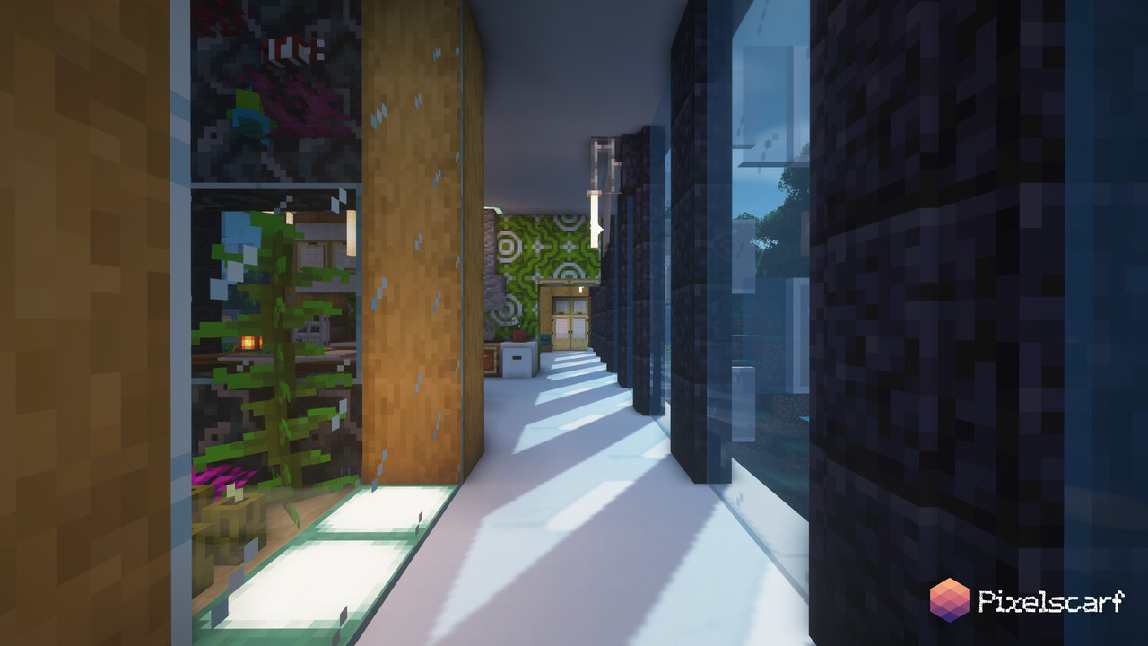 Modern Bridge House With Interior [Download] Minecraft Map