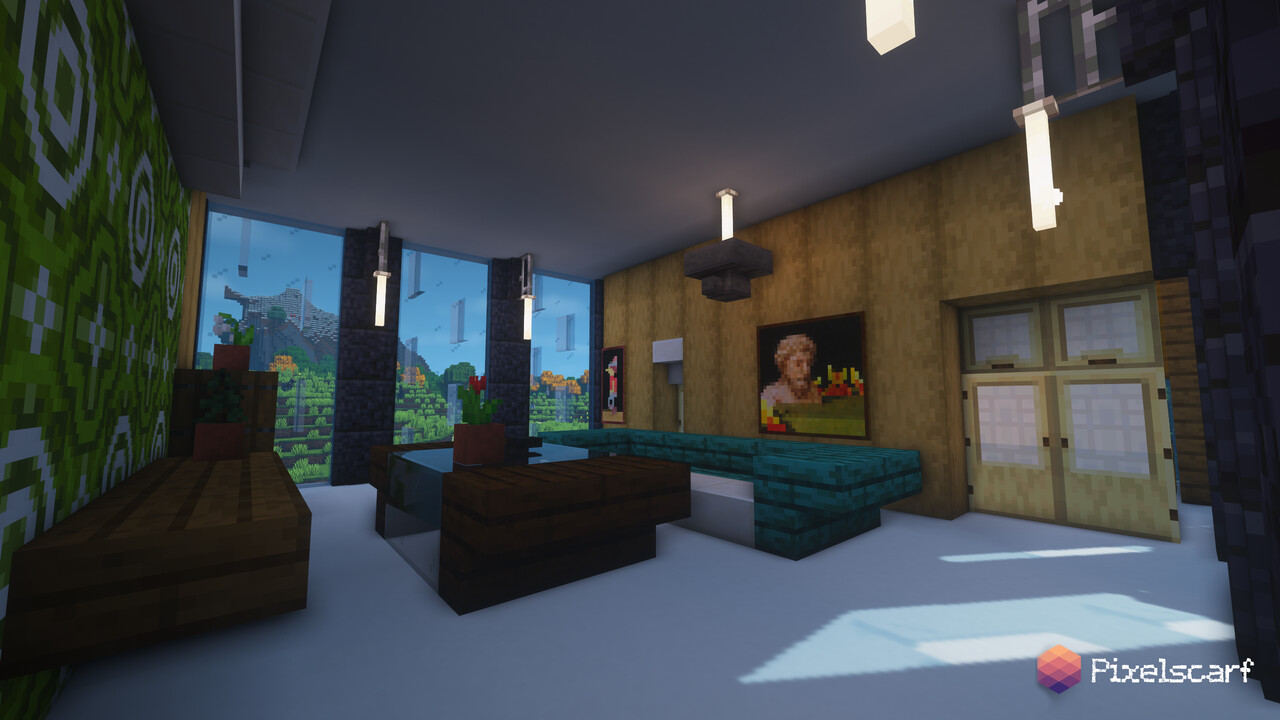 Modern Bridge House With Interior [Download] Minecraft Map