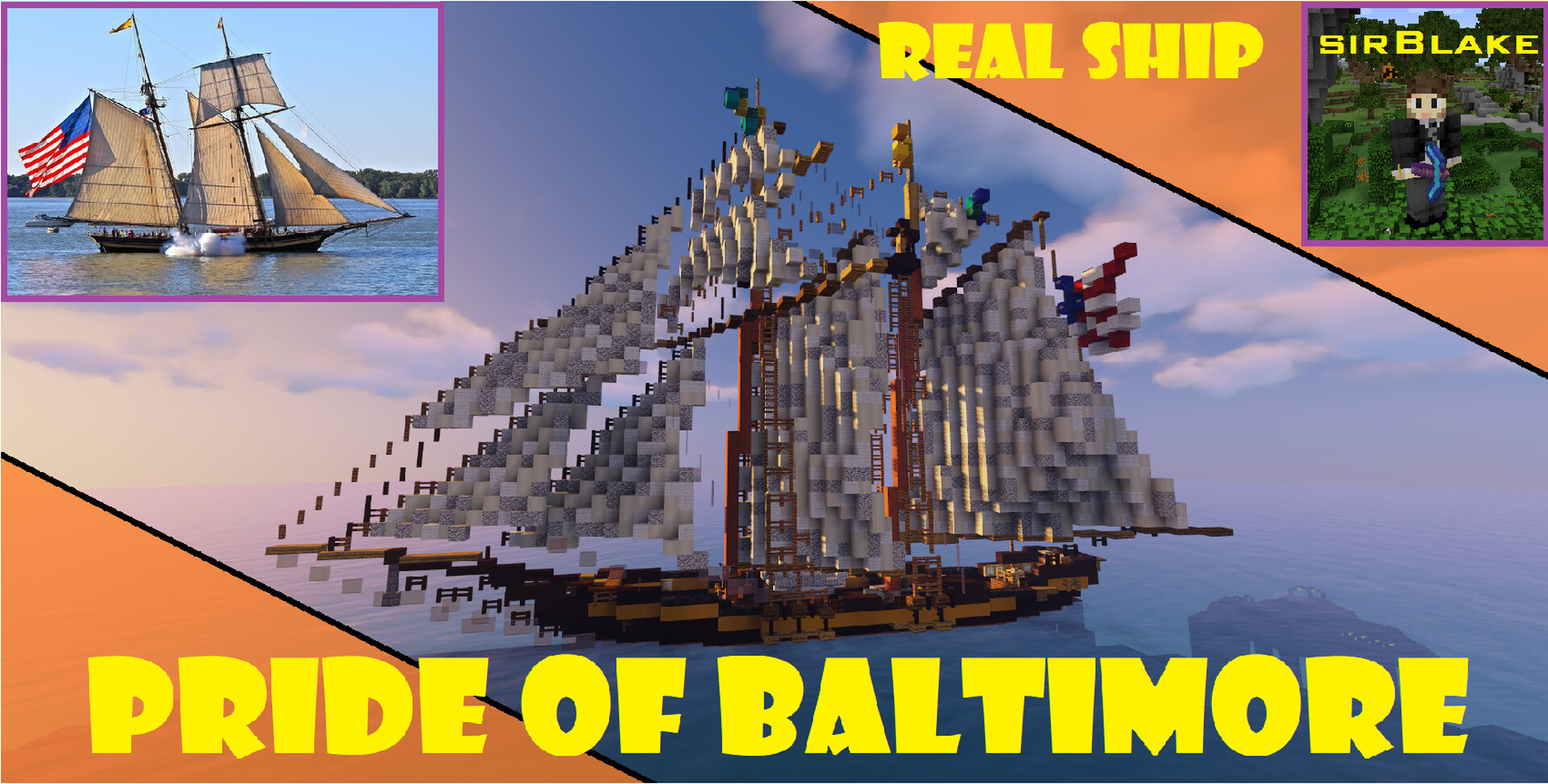 Pride of Baltimore [REAL SHIP] Minecraft Map