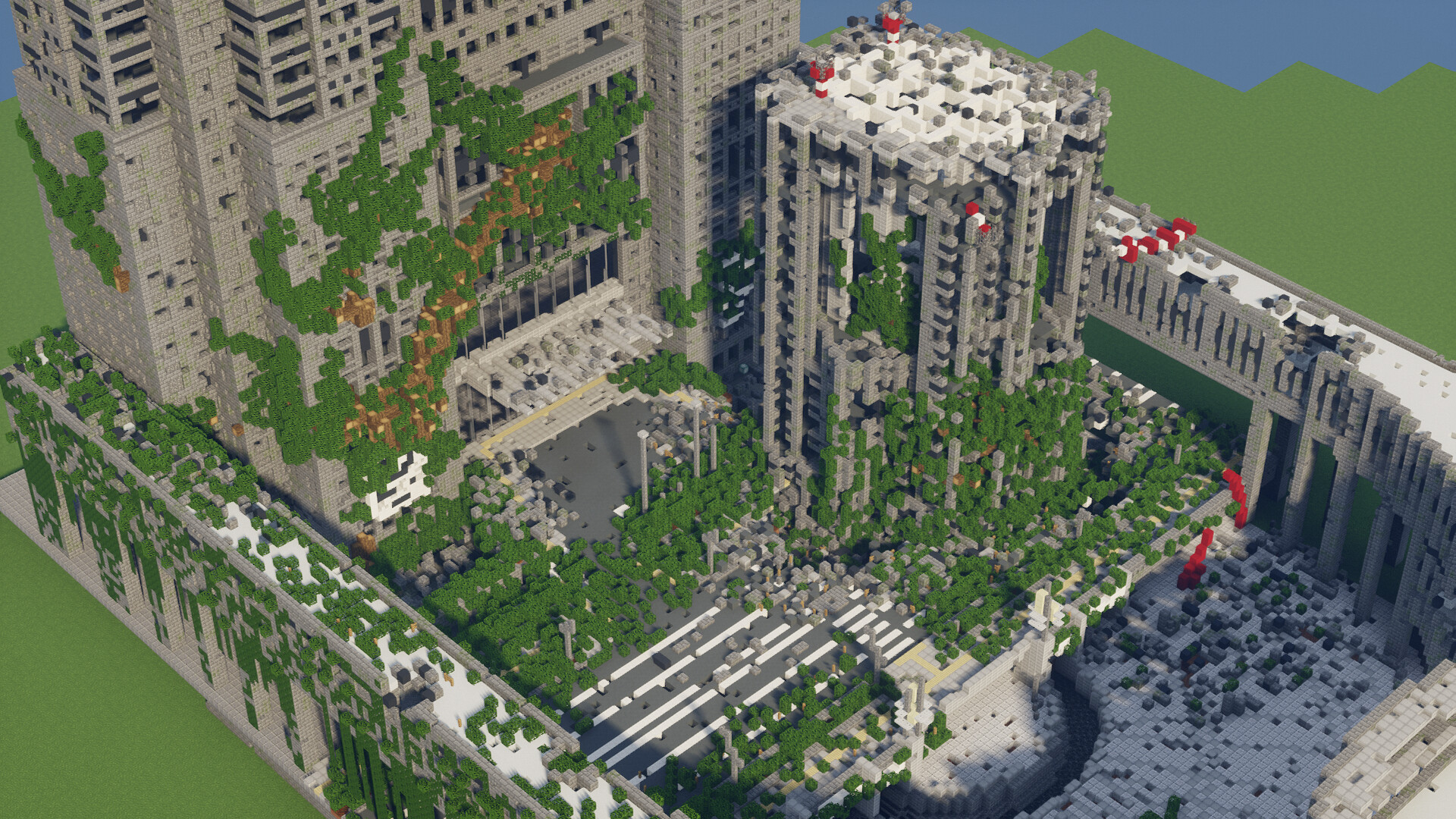 【Download Map】Tokyo Metropolitan Government Building in ruins Minecraft Map