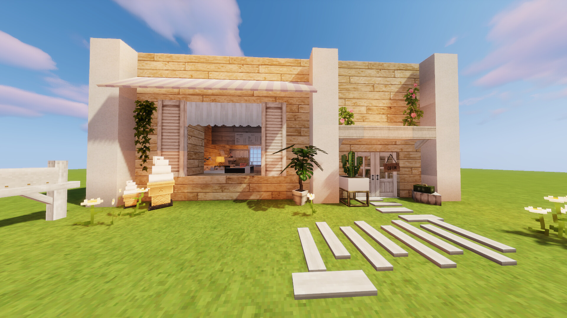 Pastry Shop | Cocricot Aesthetic Build | Mod Minecraft Map