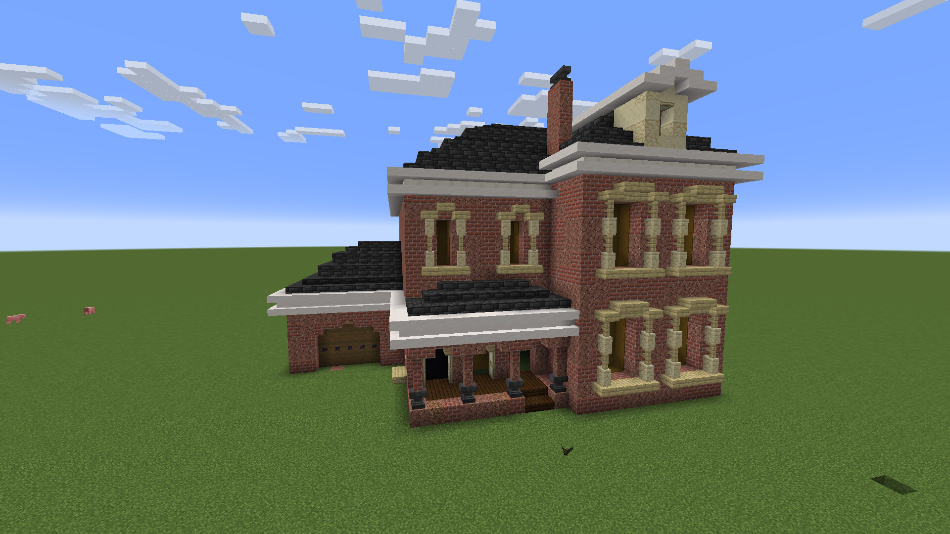 Cozy suburban brick house Minecraft Map