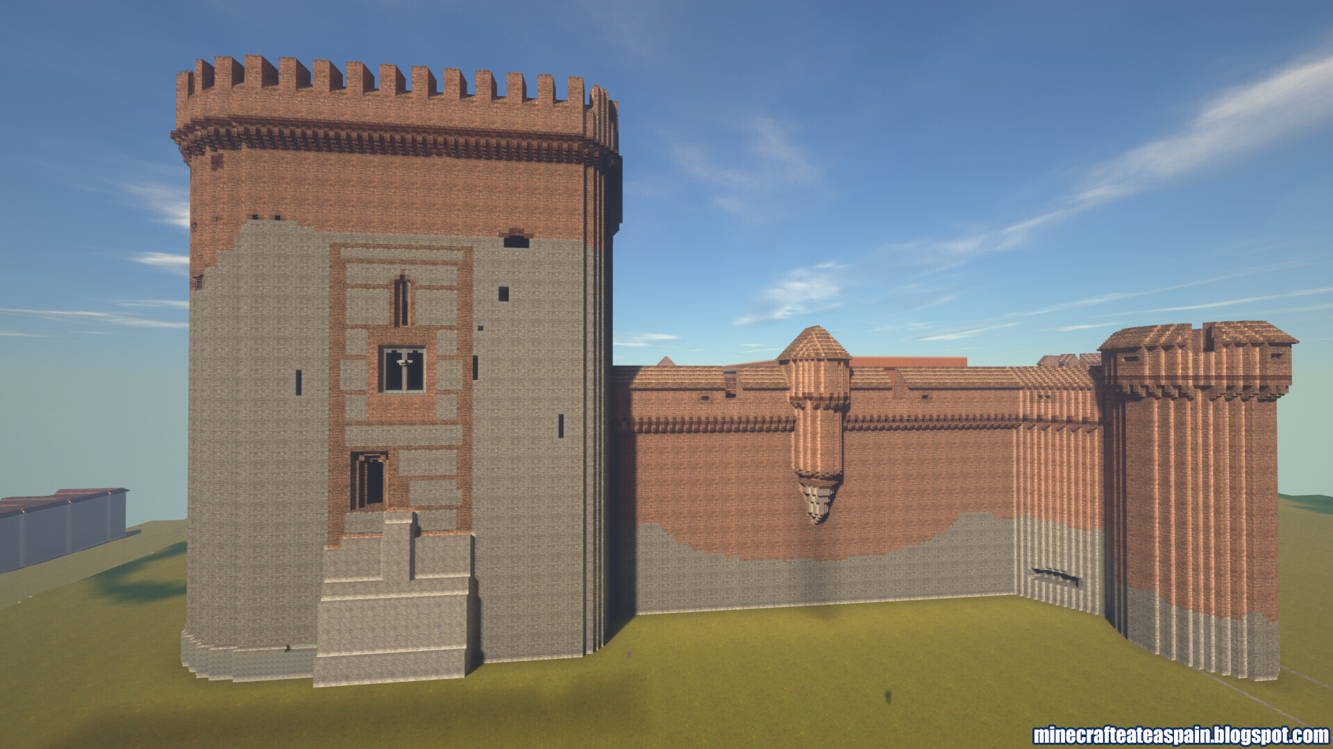 Minecraft replica of the Castle of Arévalo, Ávila, Spain. Minecraft Map