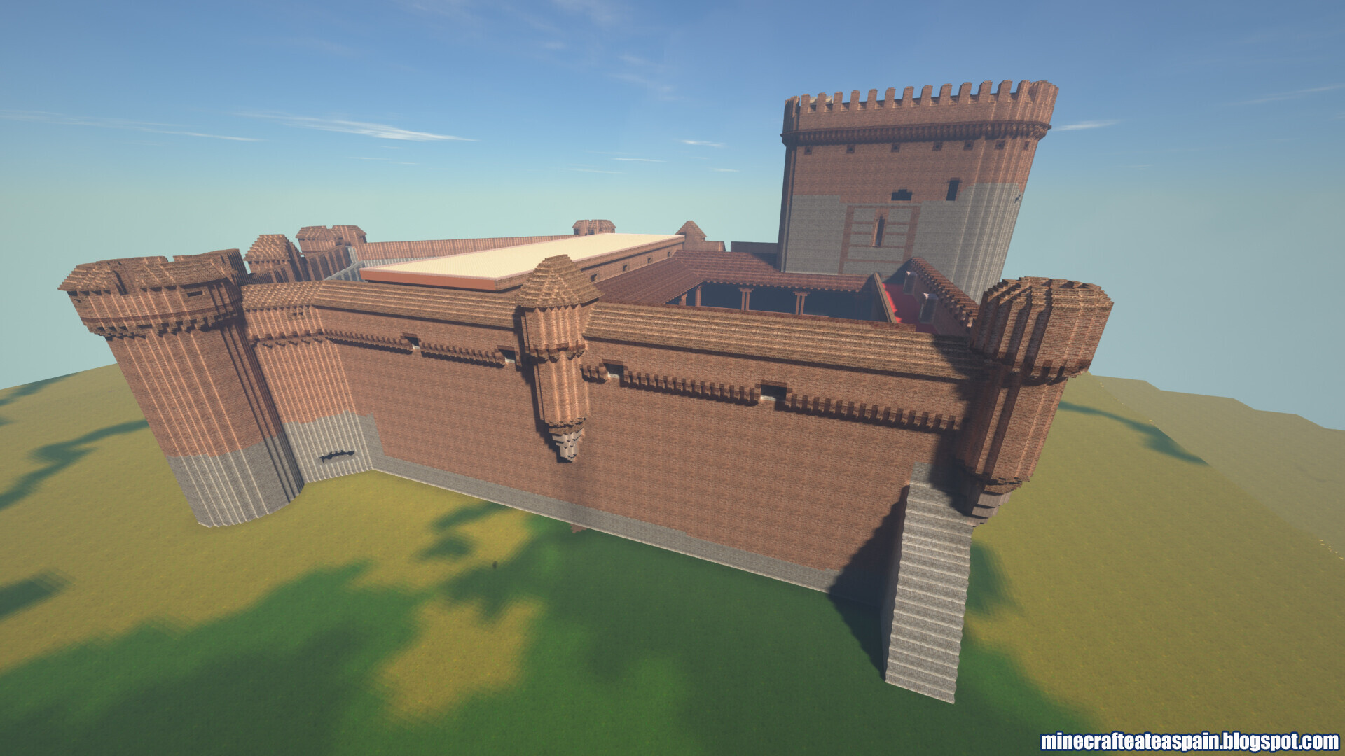 Minecraft replica of the Castle of Arévalo, Ávila, Spain. Minecraft Map