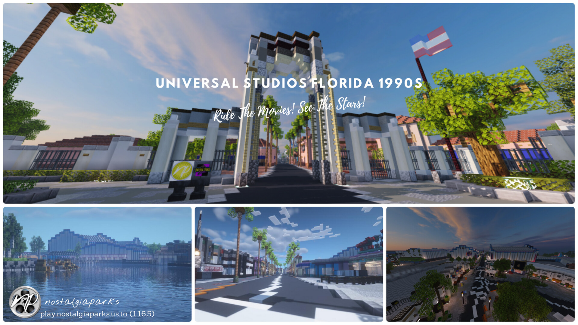 Universal Studios Florida (1990s Recreation) Minecraft Map