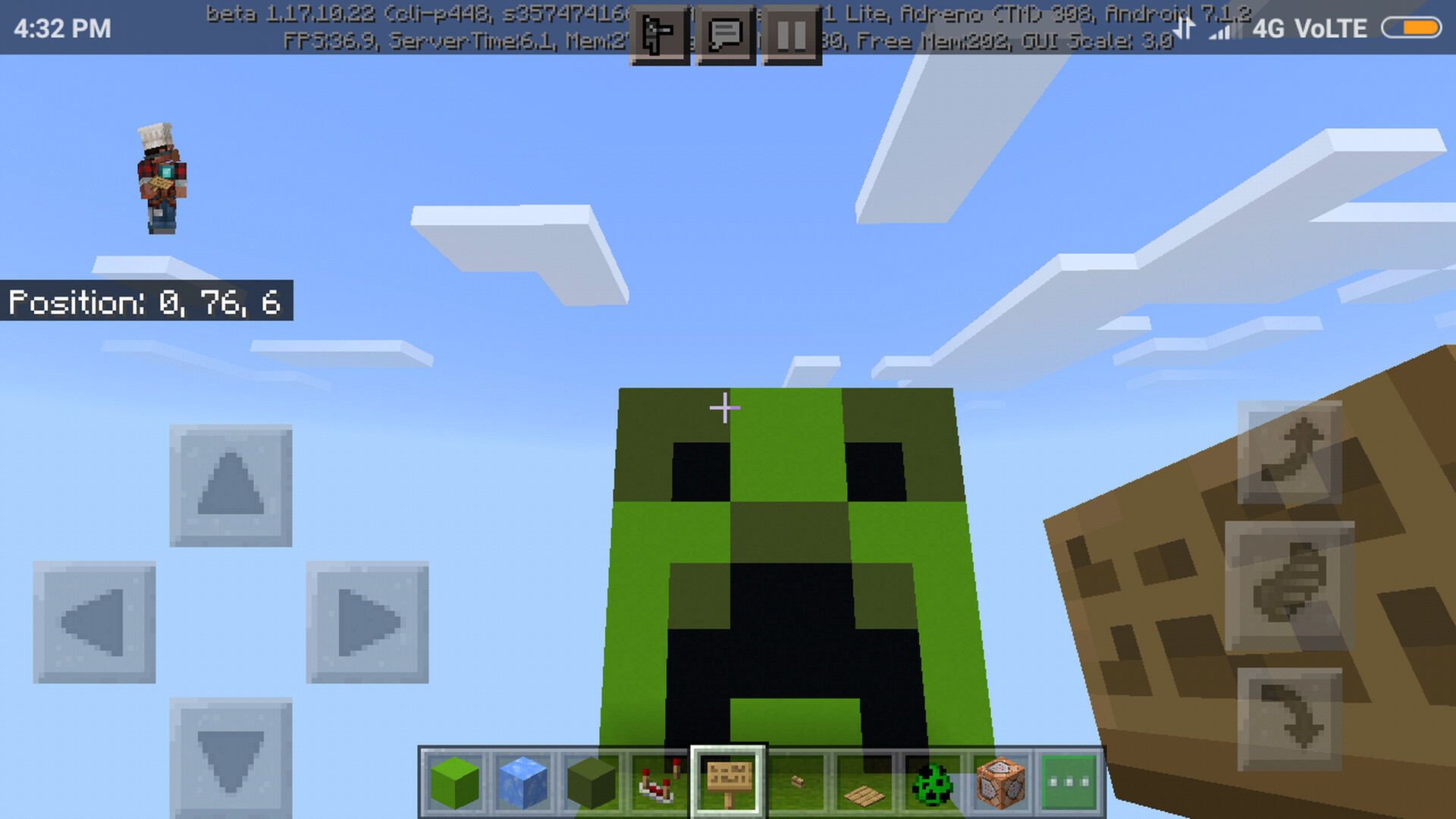 Epic creeper Parkour Minecraft Map