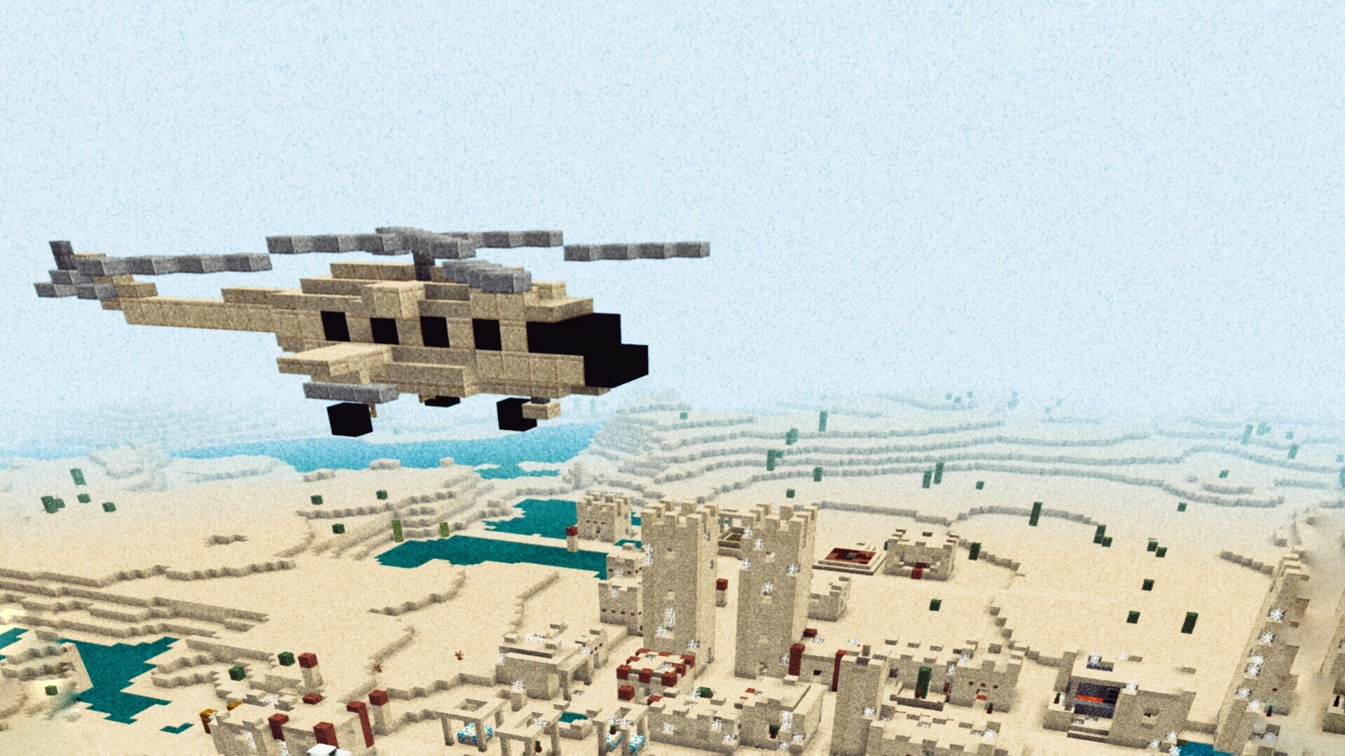 Soviet-Afghan war diorama Minecraft Map