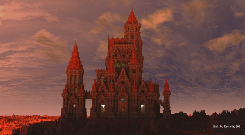 Dark Gothic Castle Minecraft Map