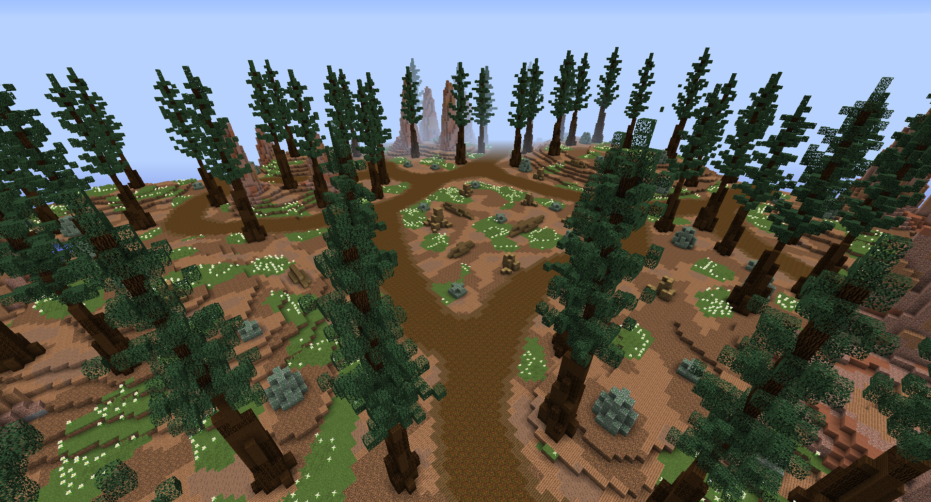 Large Taiga Island PvP Arena Minecraft Map