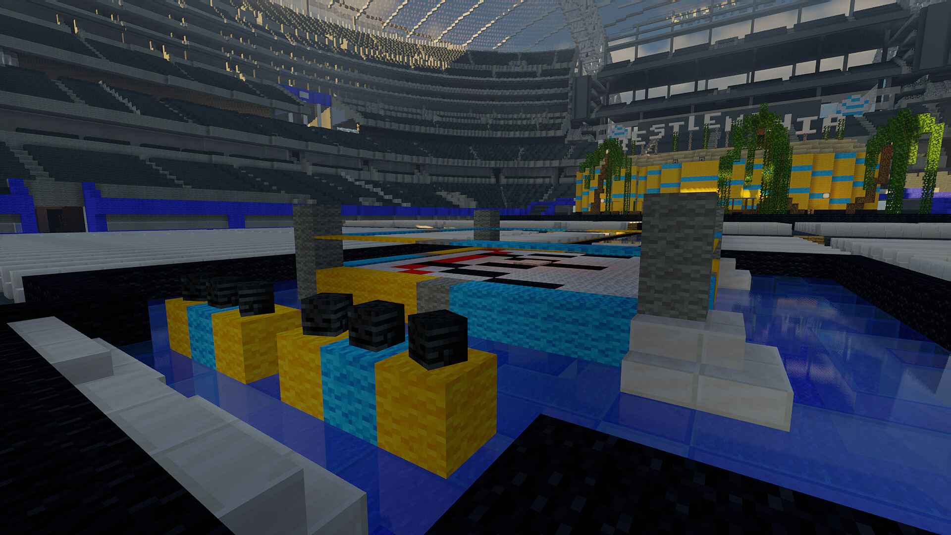 WWE AT&T ARENA (concept) WITH PYRO Minecraft Map