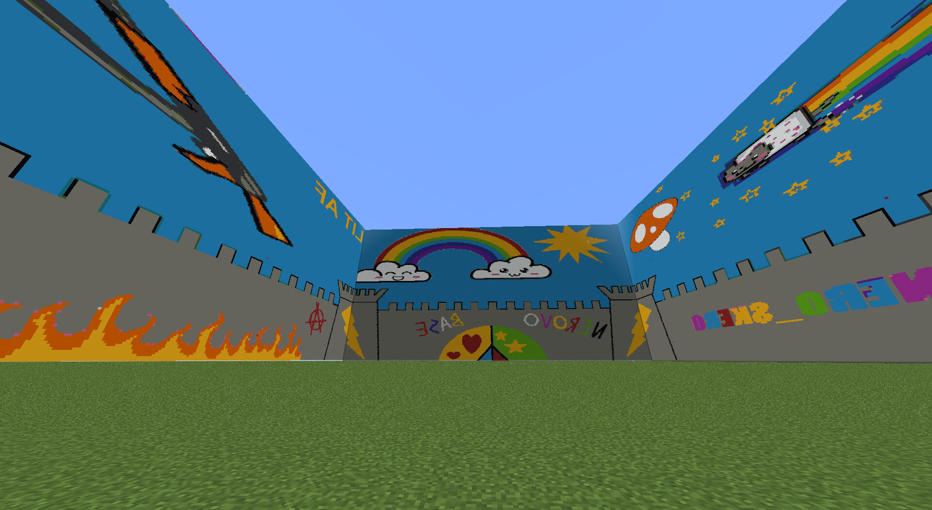 MY NEW BASE 3 sides Minecraft Map