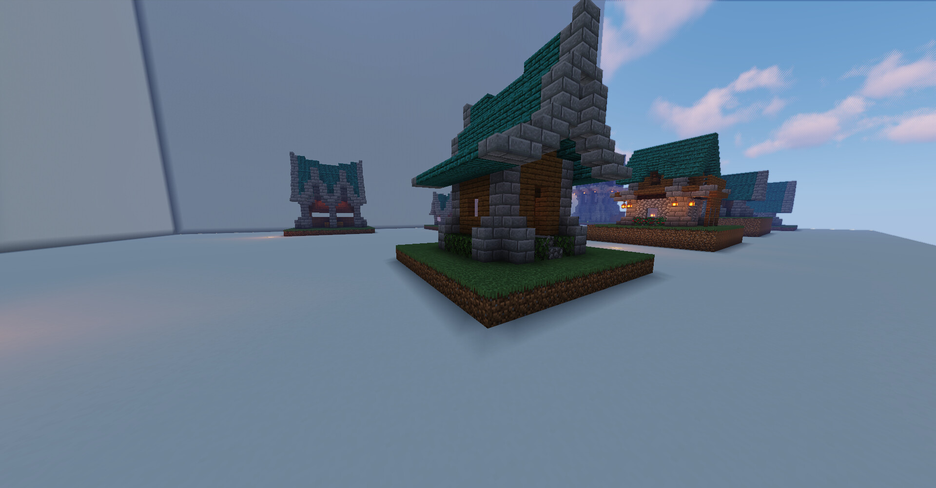 Warped Wood Roof House Pack Minecraft Map