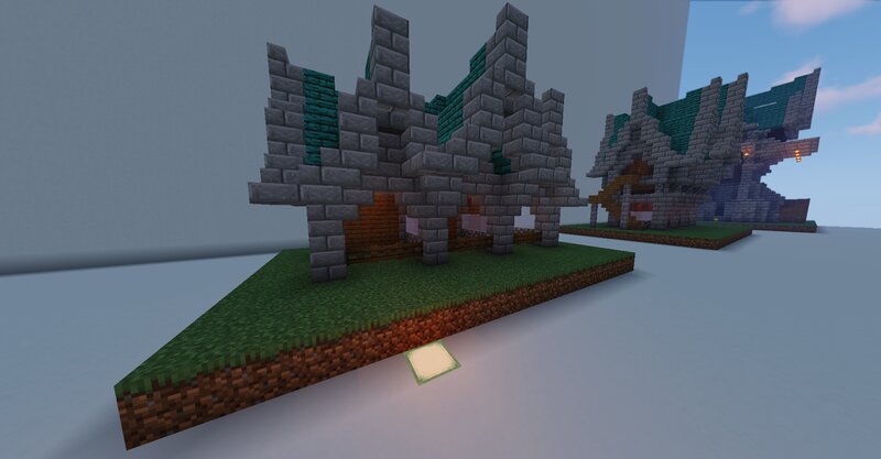 Warped Wood Roof House Pack Minecraft Map