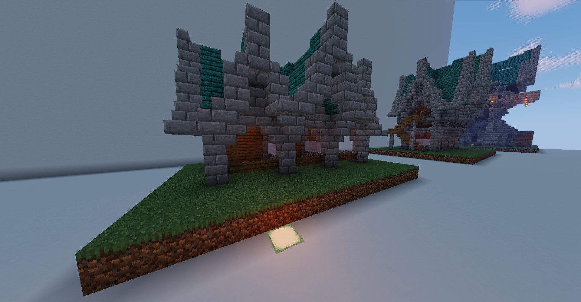 Warped Wood Roof House Pack Minecraft Map