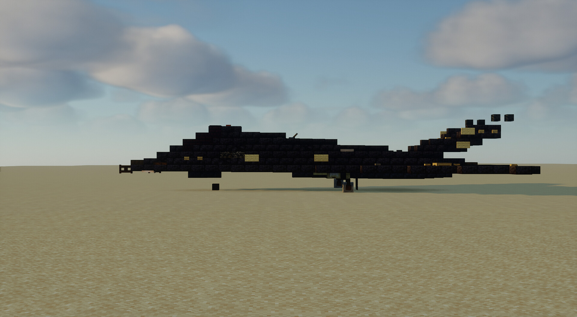 F-117 Nighthawk - 1.5:1 Scale Minecraft Map