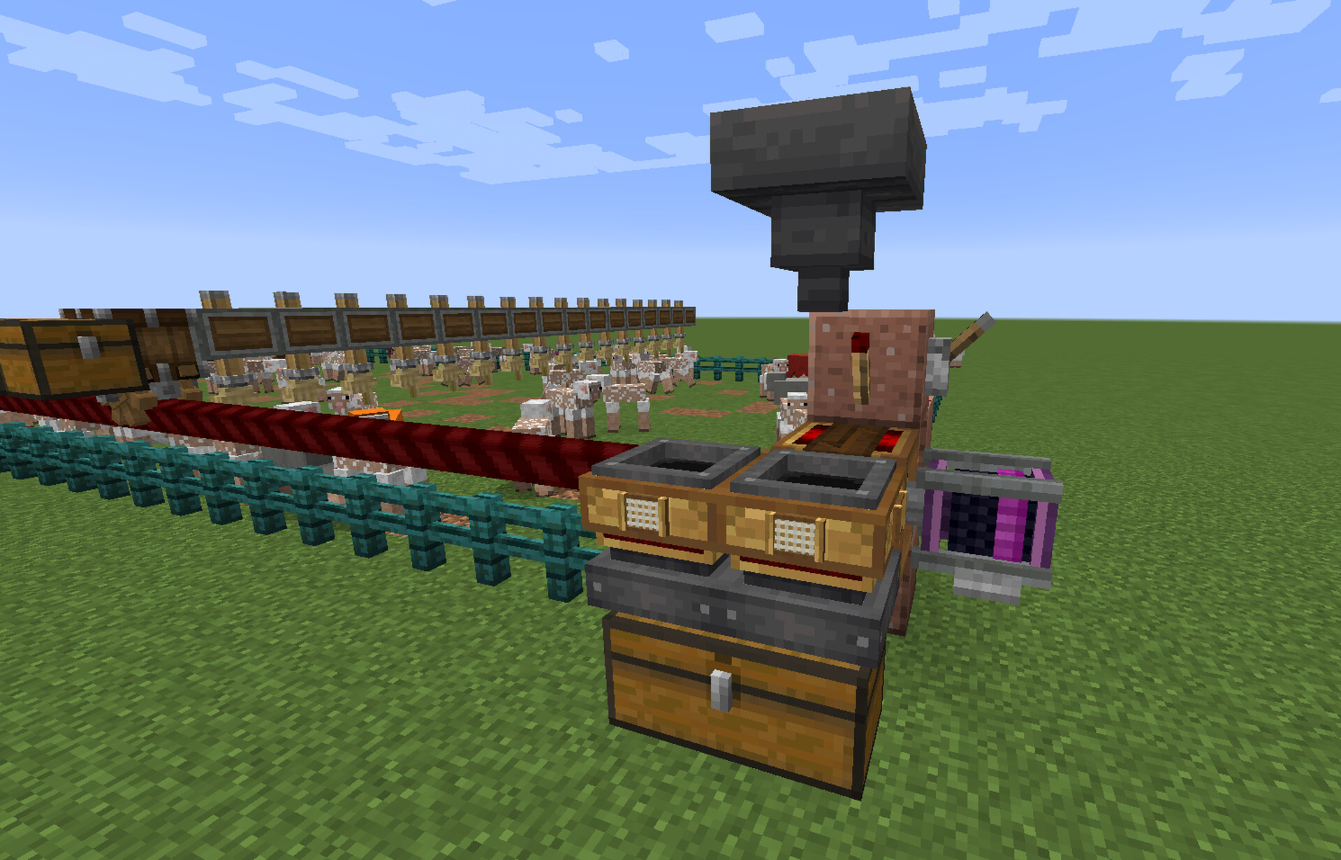 [Create Mod] Free-Range Automatic Wool Farm Minecraft Map