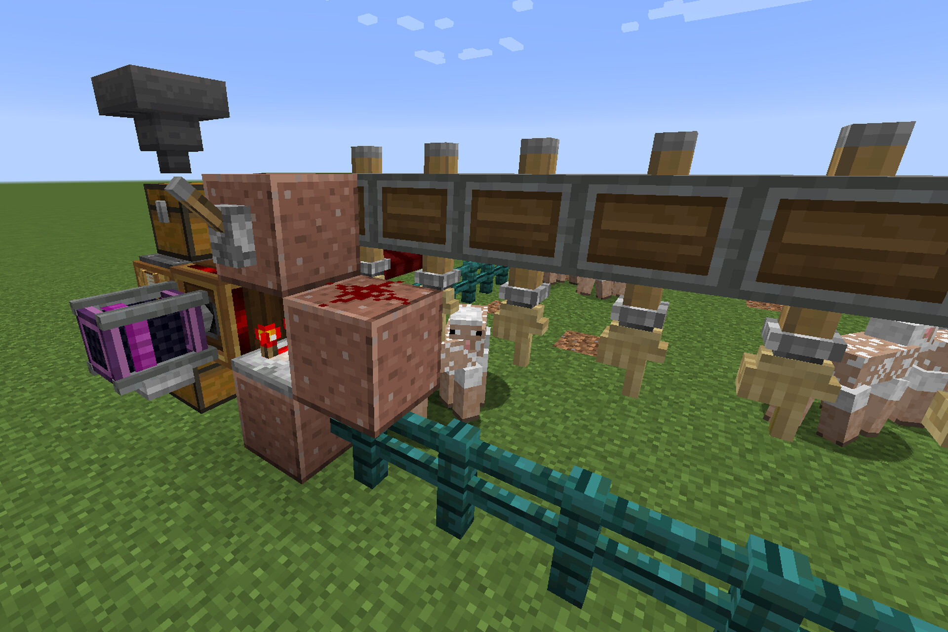 [Create Mod] Free-Range Automatic Wool Farm Minecraft Map