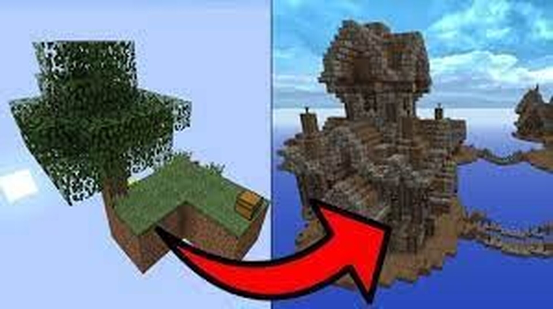 One Block skyblock any version Minecraft Map