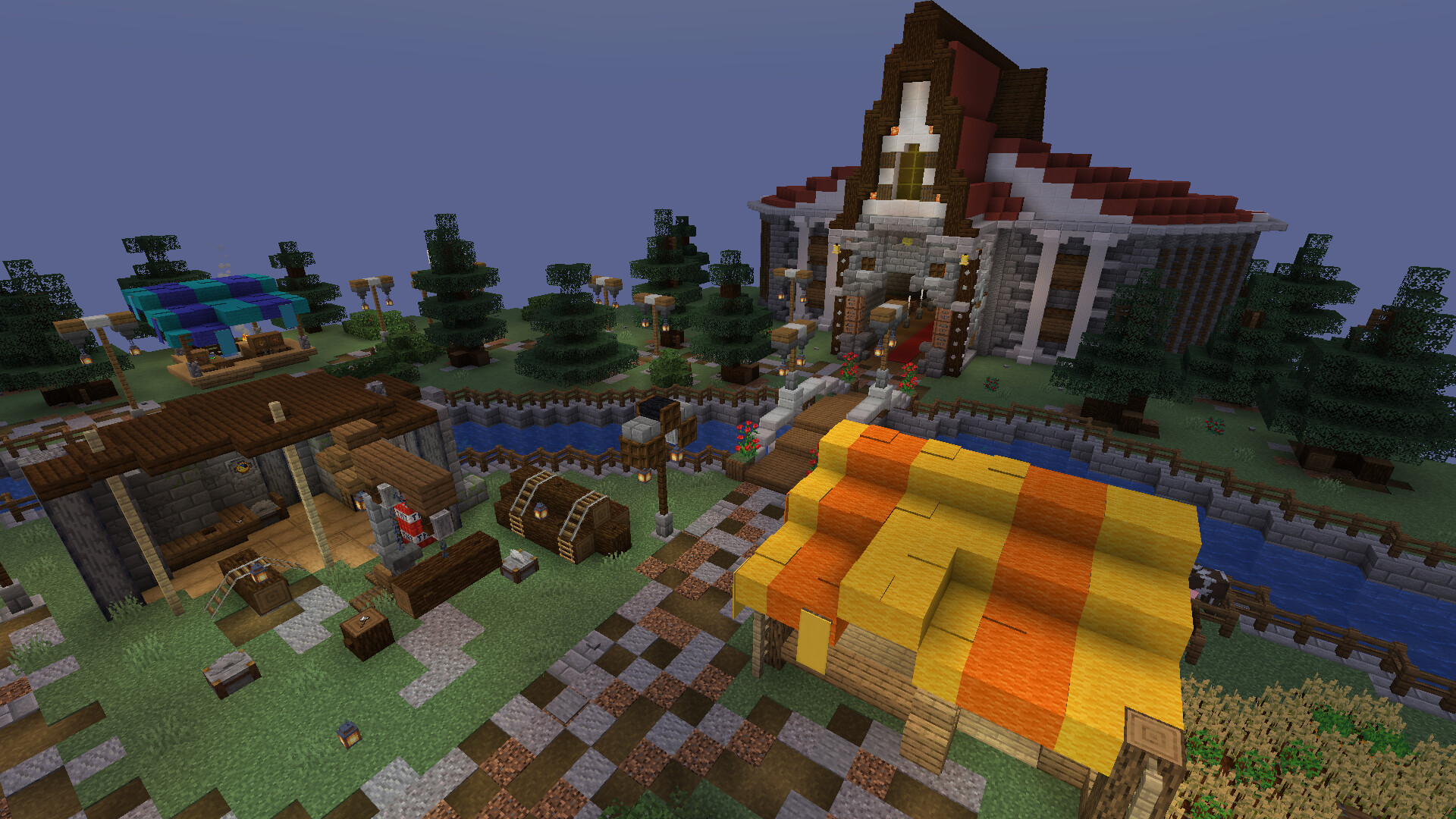 Medieval Town lobby Minecraft Map