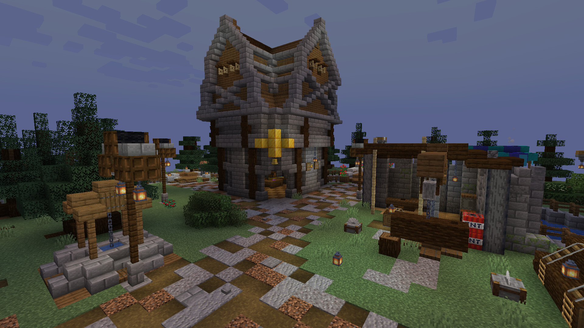 Medieval Town lobby Minecraft Map