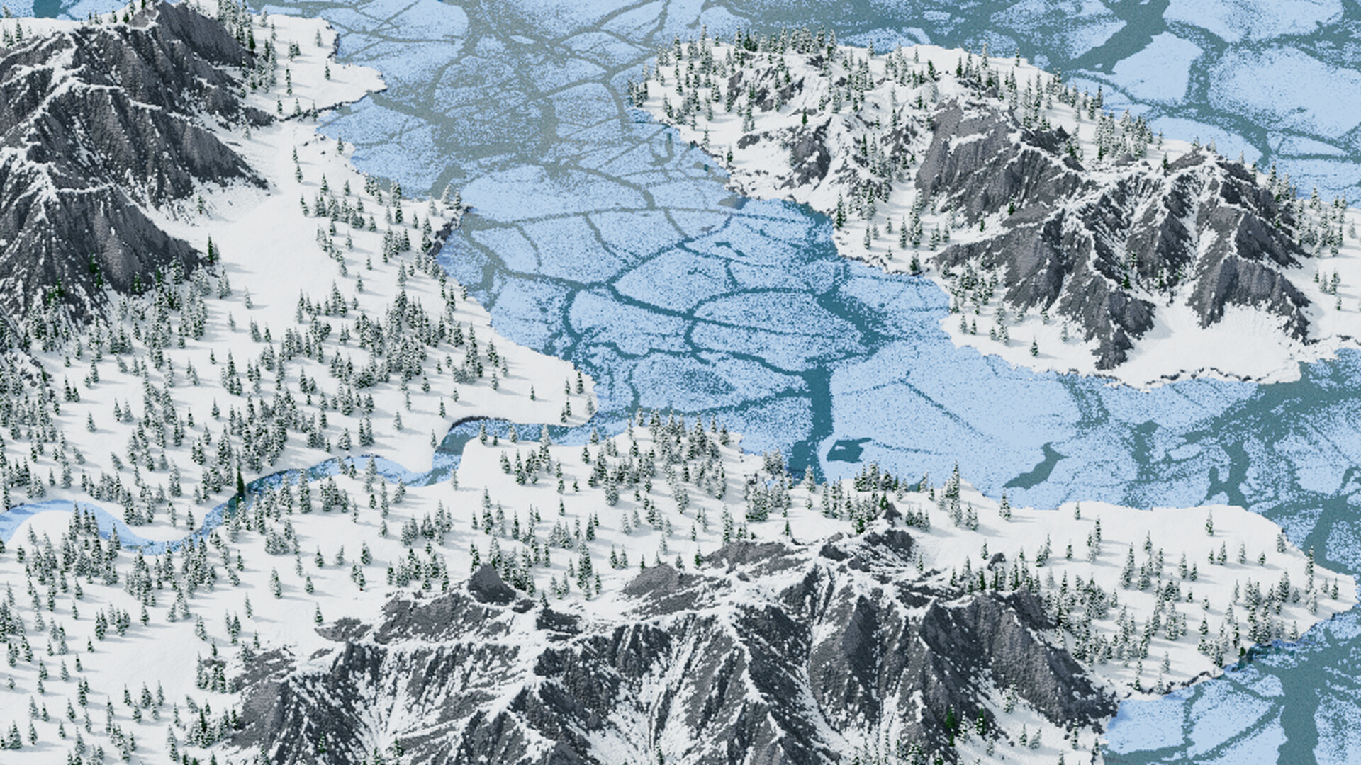 Frozen World - 1.17 - 2k x 2k Minecraft Map