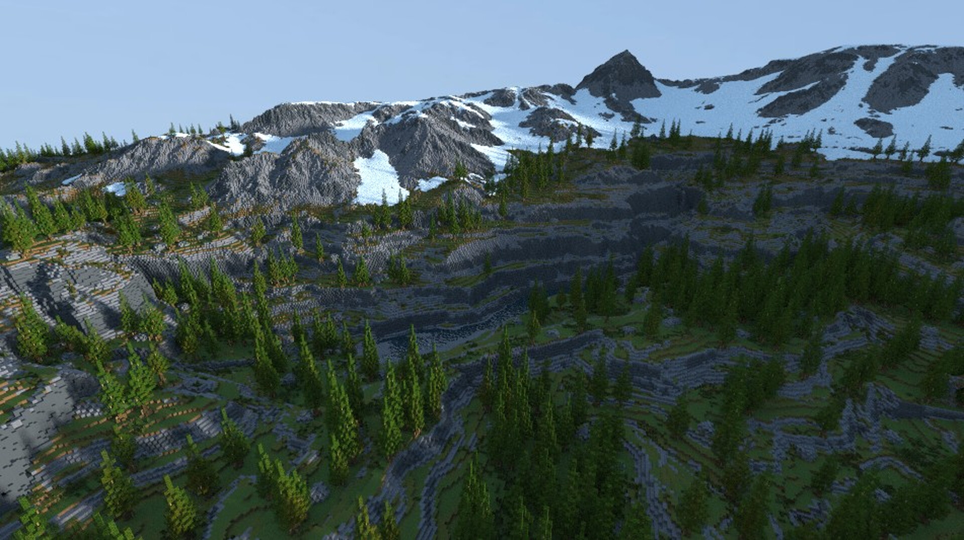 Mountain forests Minecraft Map