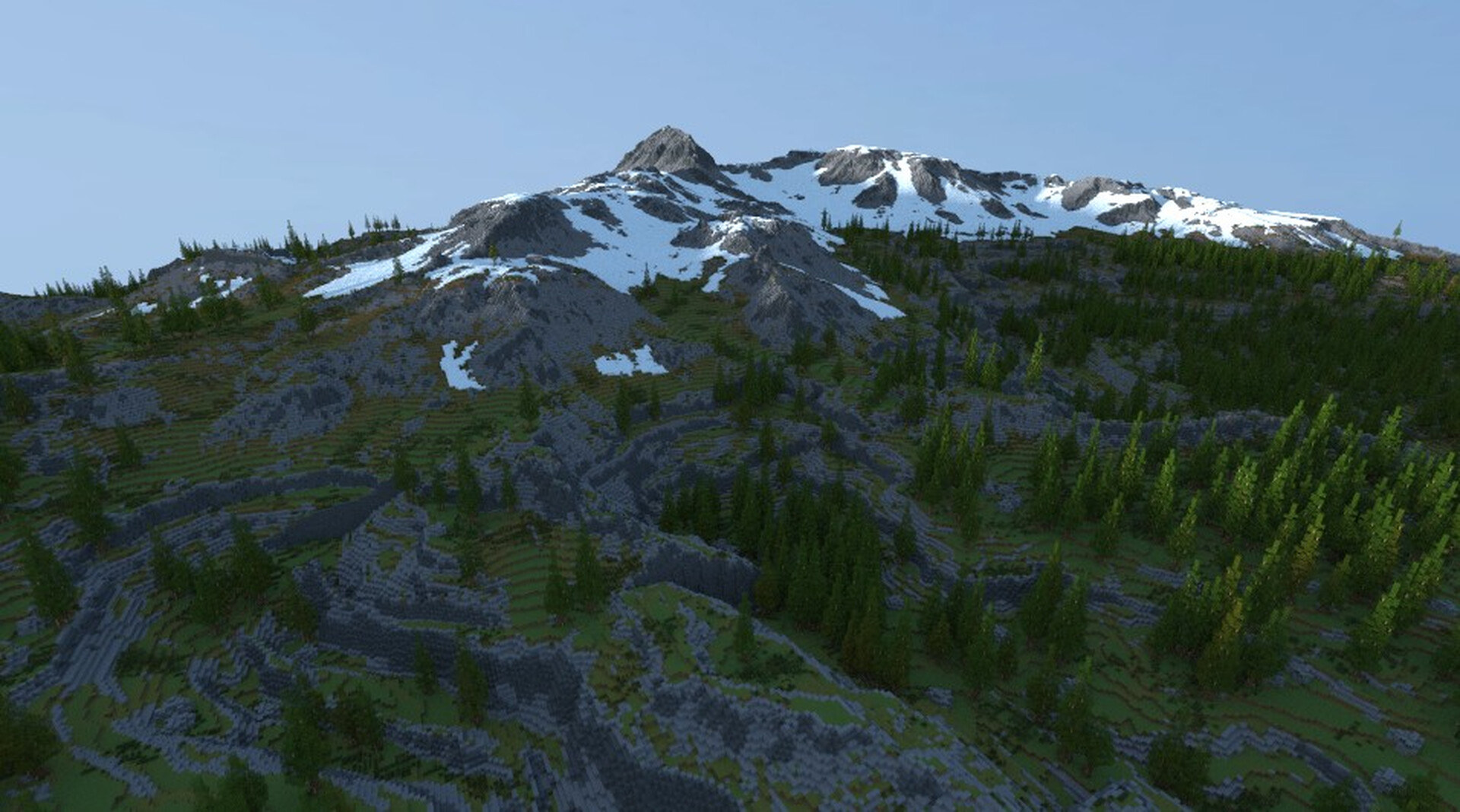 Mountain forests Minecraft Map