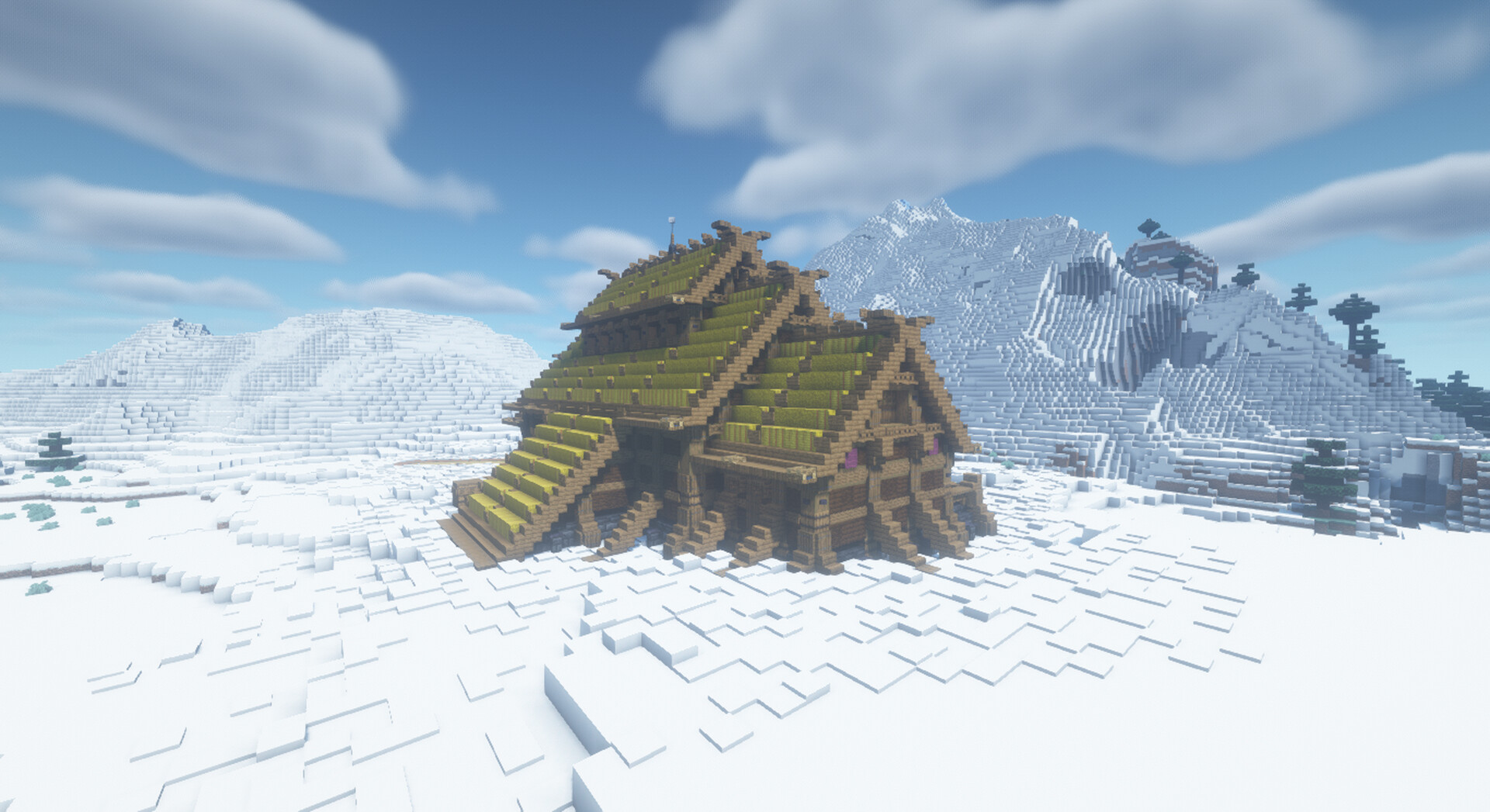 Viking snowy mountain house! :D Minecraft Map