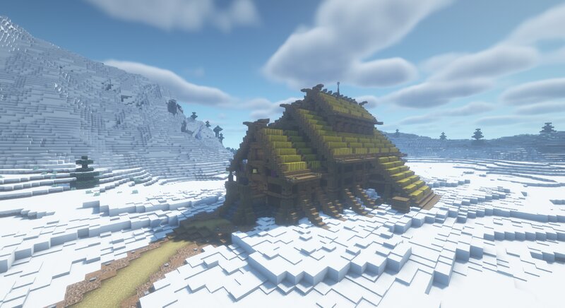 Viking snowy mountain house! :D Minecraft Map