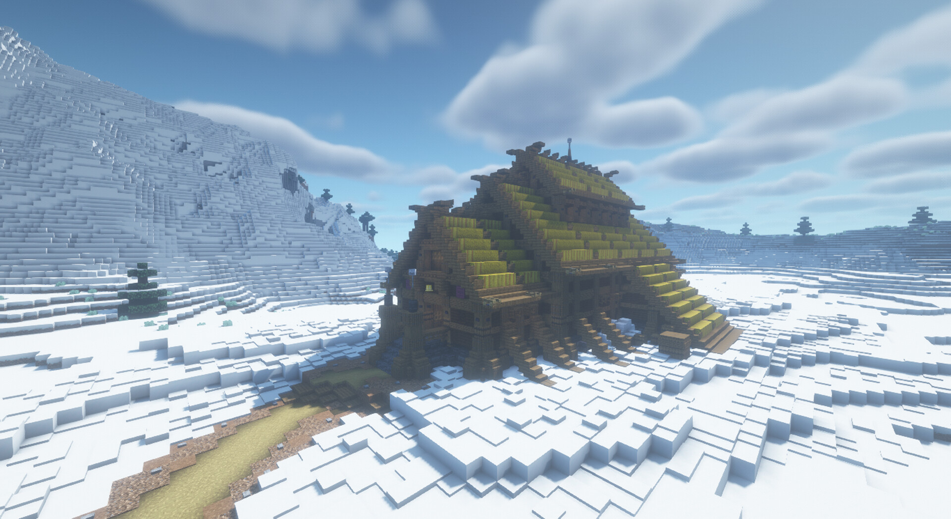 Viking snowy mountain house! :D Minecraft Map