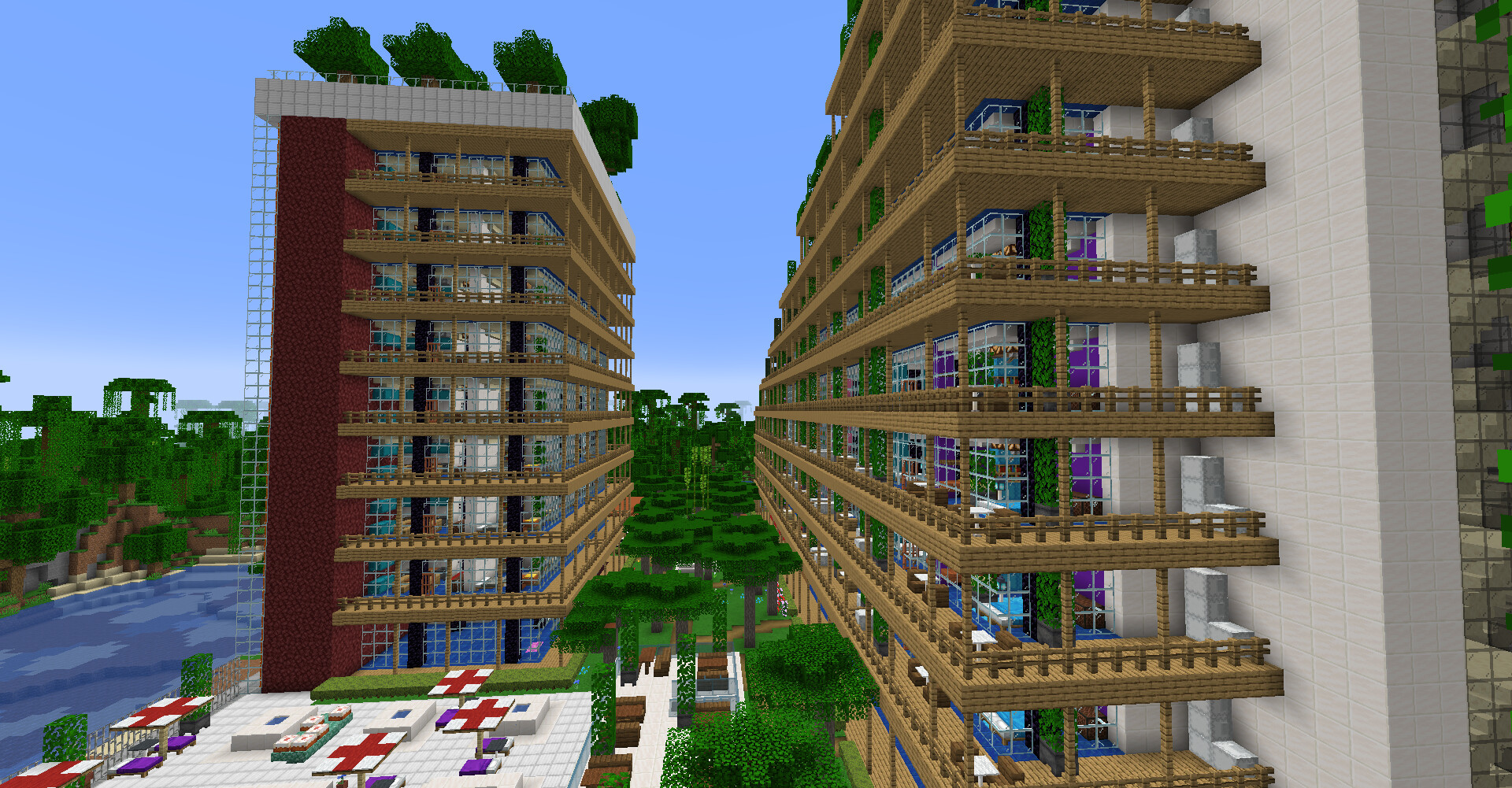 Garden flats Minecraft Map