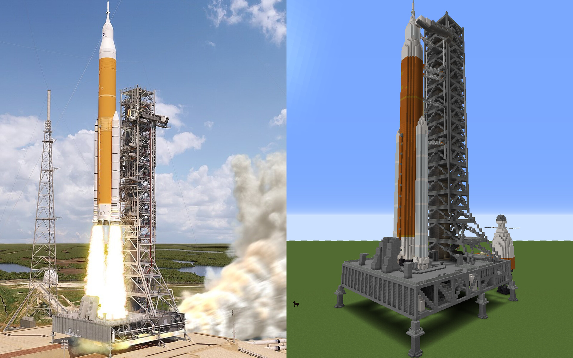 NASA Space Launch System (SLS) Block 1B & Mobile Launcher (1.16.5 Java ...