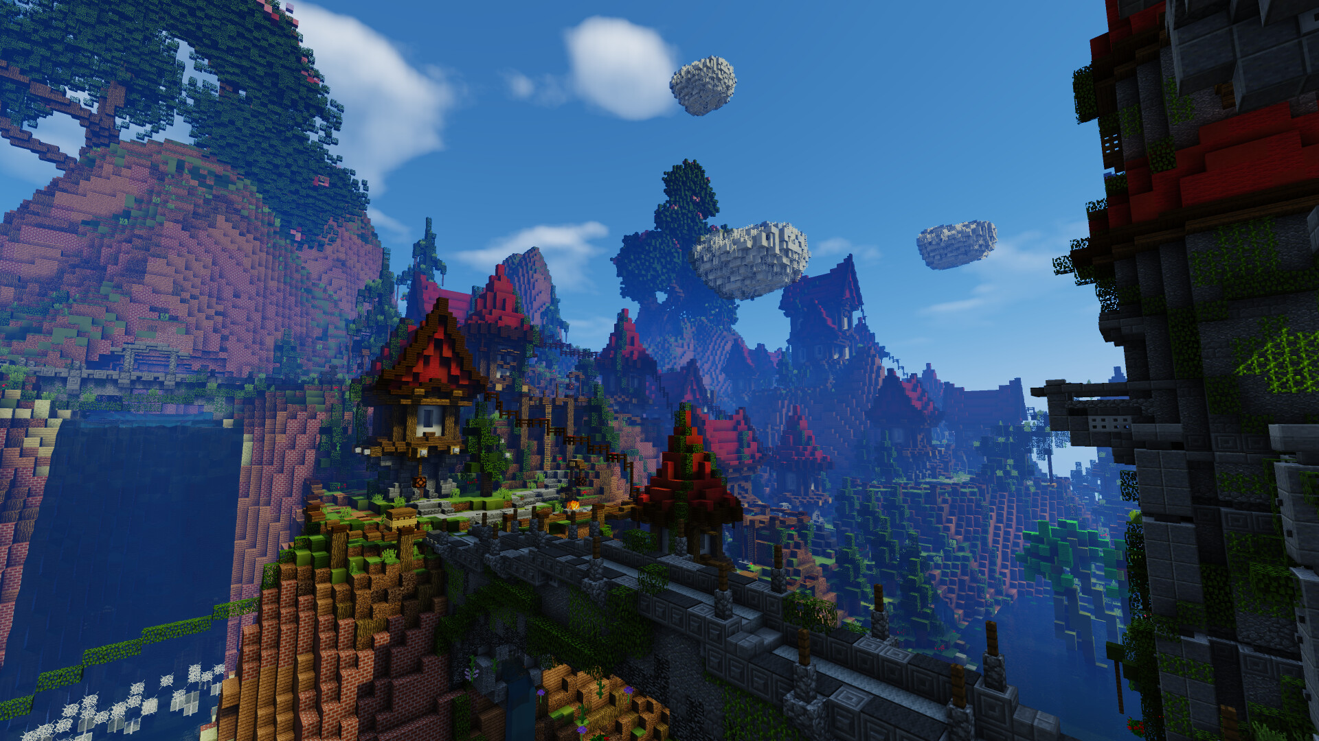 FREE MEDIEVAL 1.8 HUB - SCHEMATIC DOWNLOAD! Minecraft Map