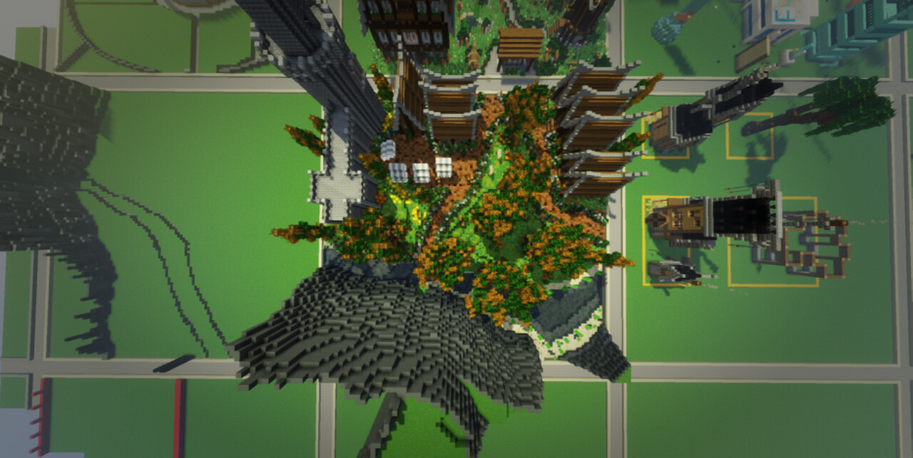 First plot on the server Minecraft Map