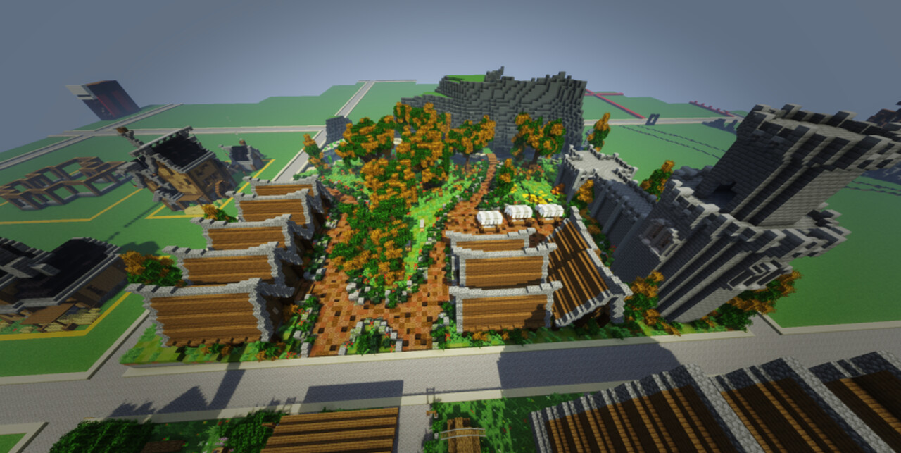 First plot on the server Minecraft Map
