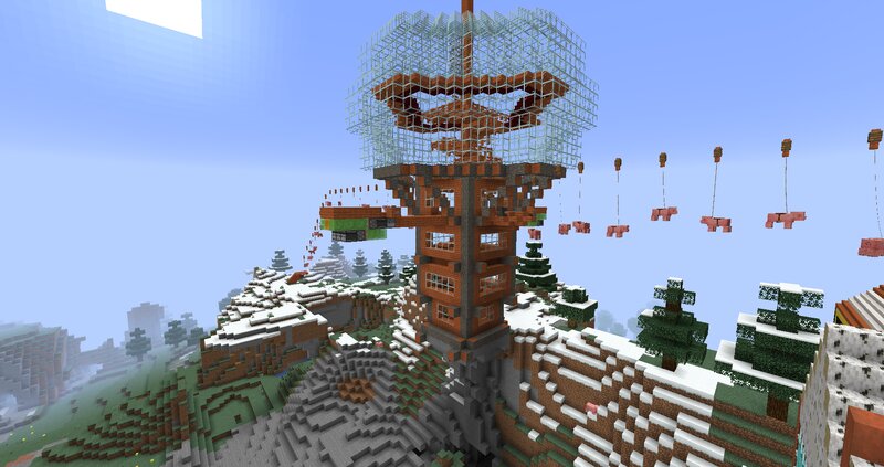 Redstone Flooded Survival Map {Java 21w05b} Minecraft Map