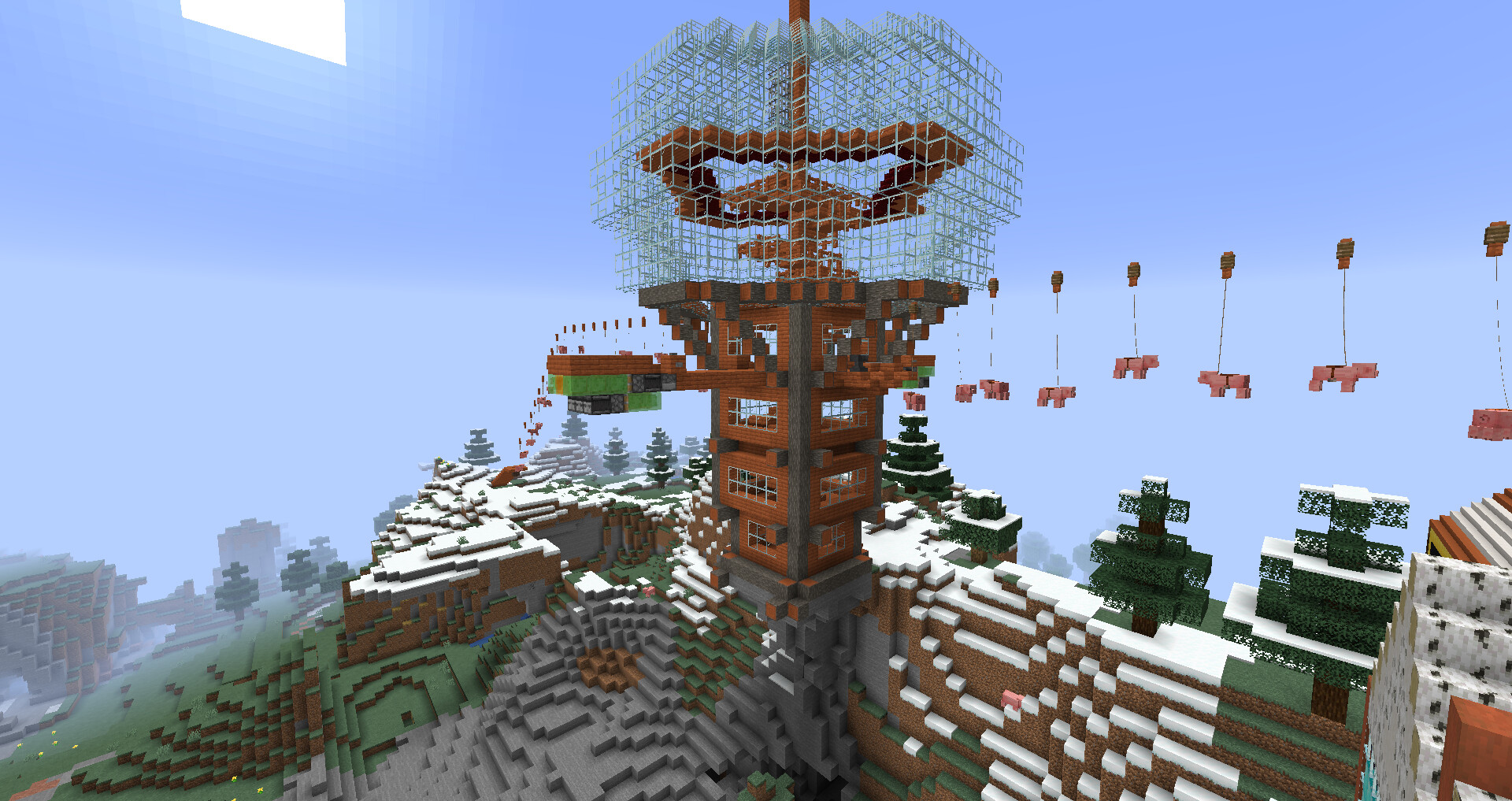 Redstone Flooded Survival Map {Java 21w05b} Minecraft Map