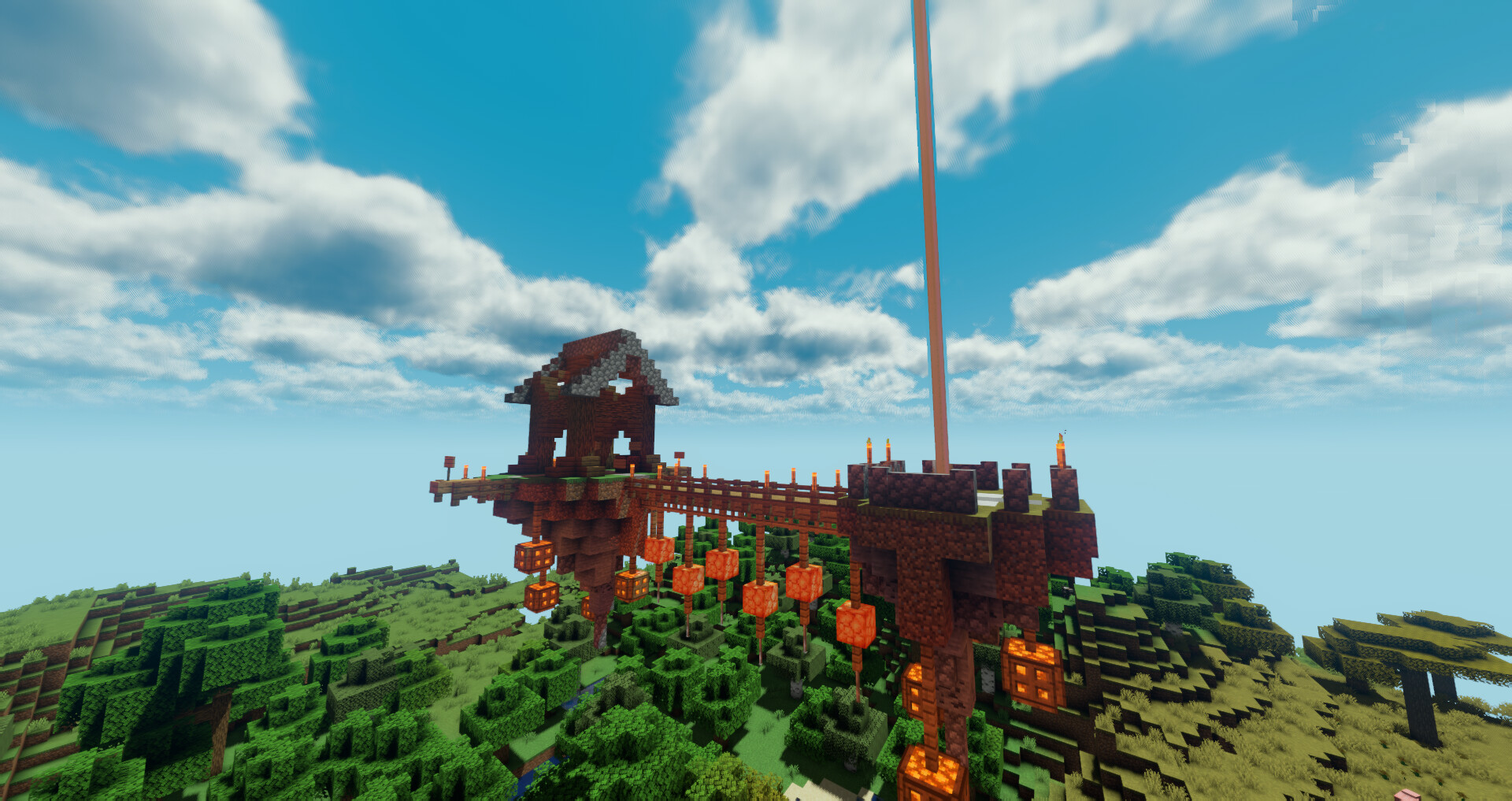 Floating survival spawn Minecraft Map