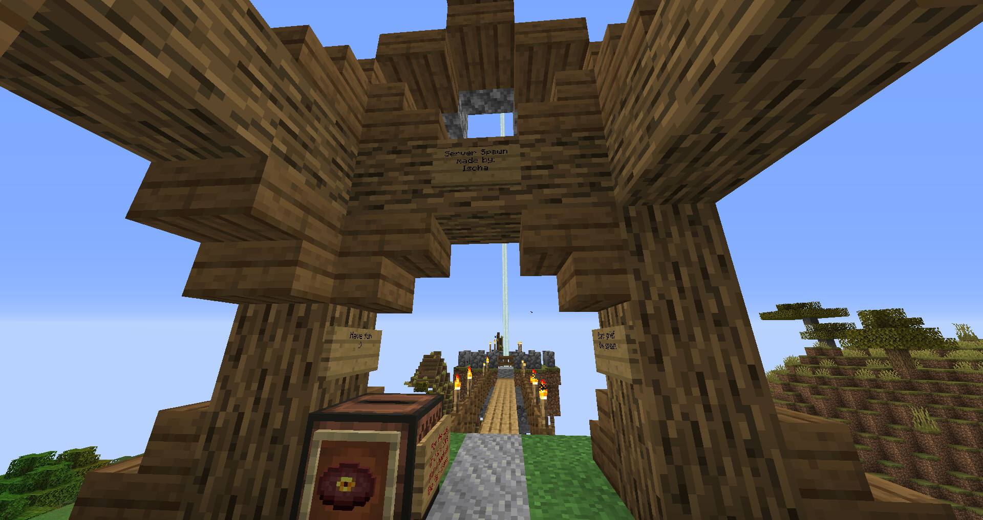 Floating survival spawn Minecraft Map