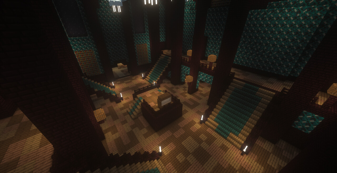 Batman Arkham Wayne Manor + Batcave %100 Finished Minecraft Map