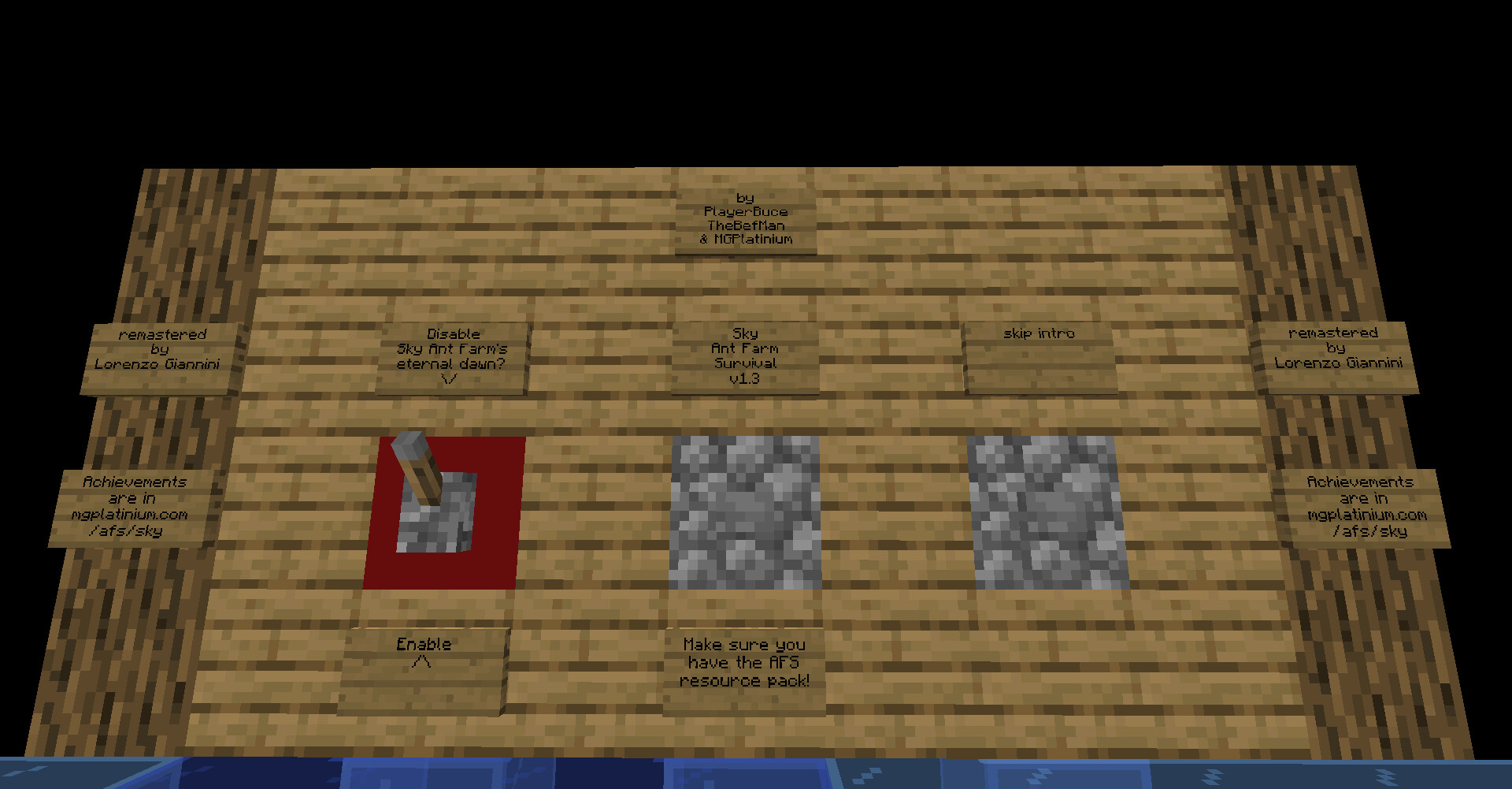 Ant Farm Trilogy and Sky Ant Farm Remastered Minecraft Map