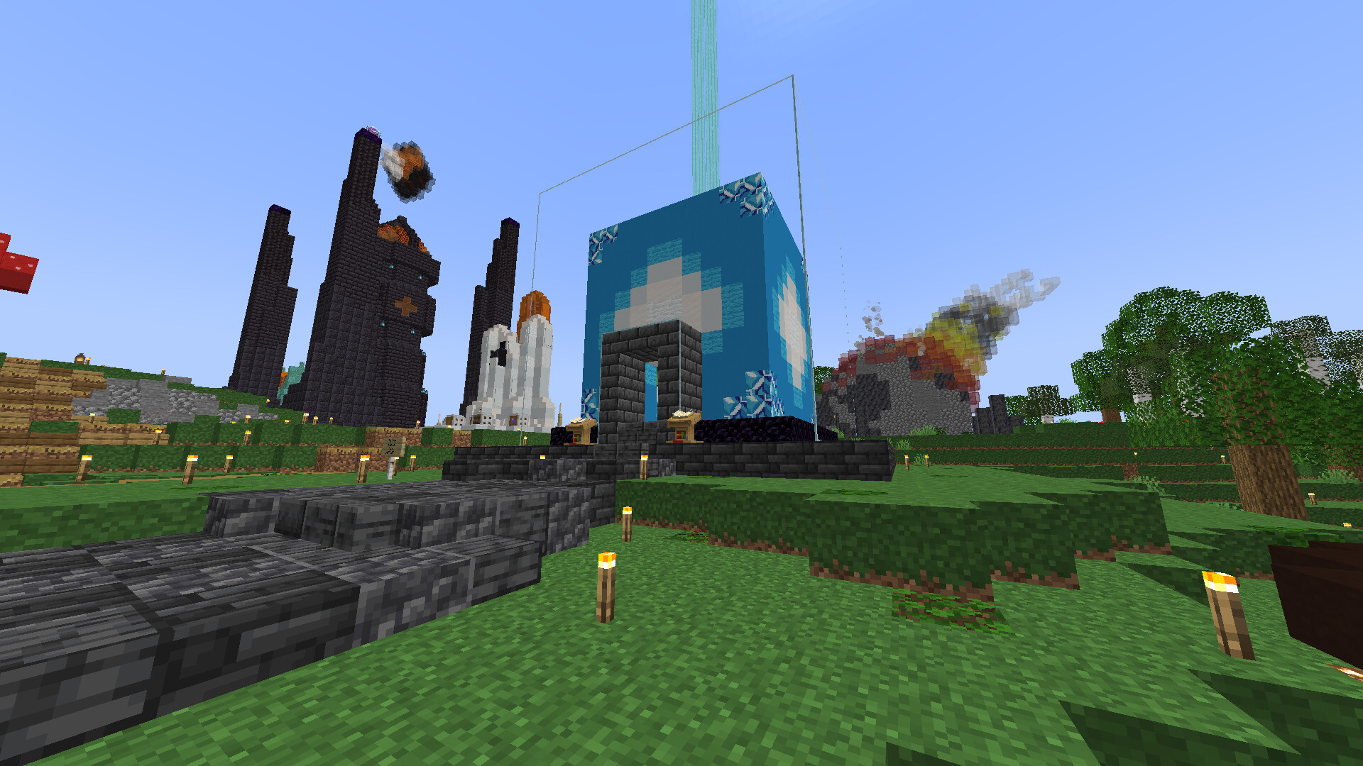 Beacon Shop + Base Interior Minecraft Map