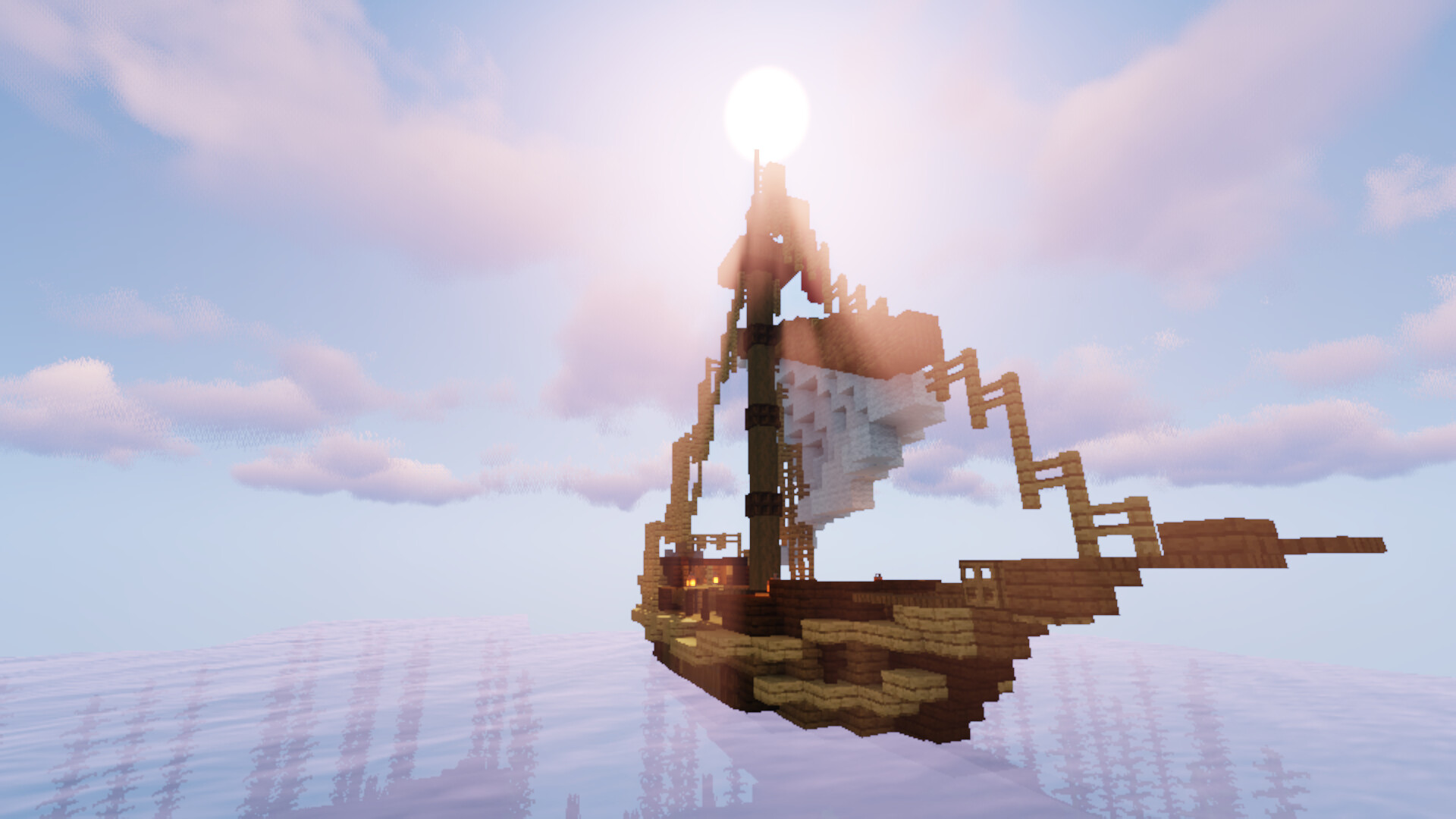 Dhow Sailship , Ancient Boat Minecraft Map