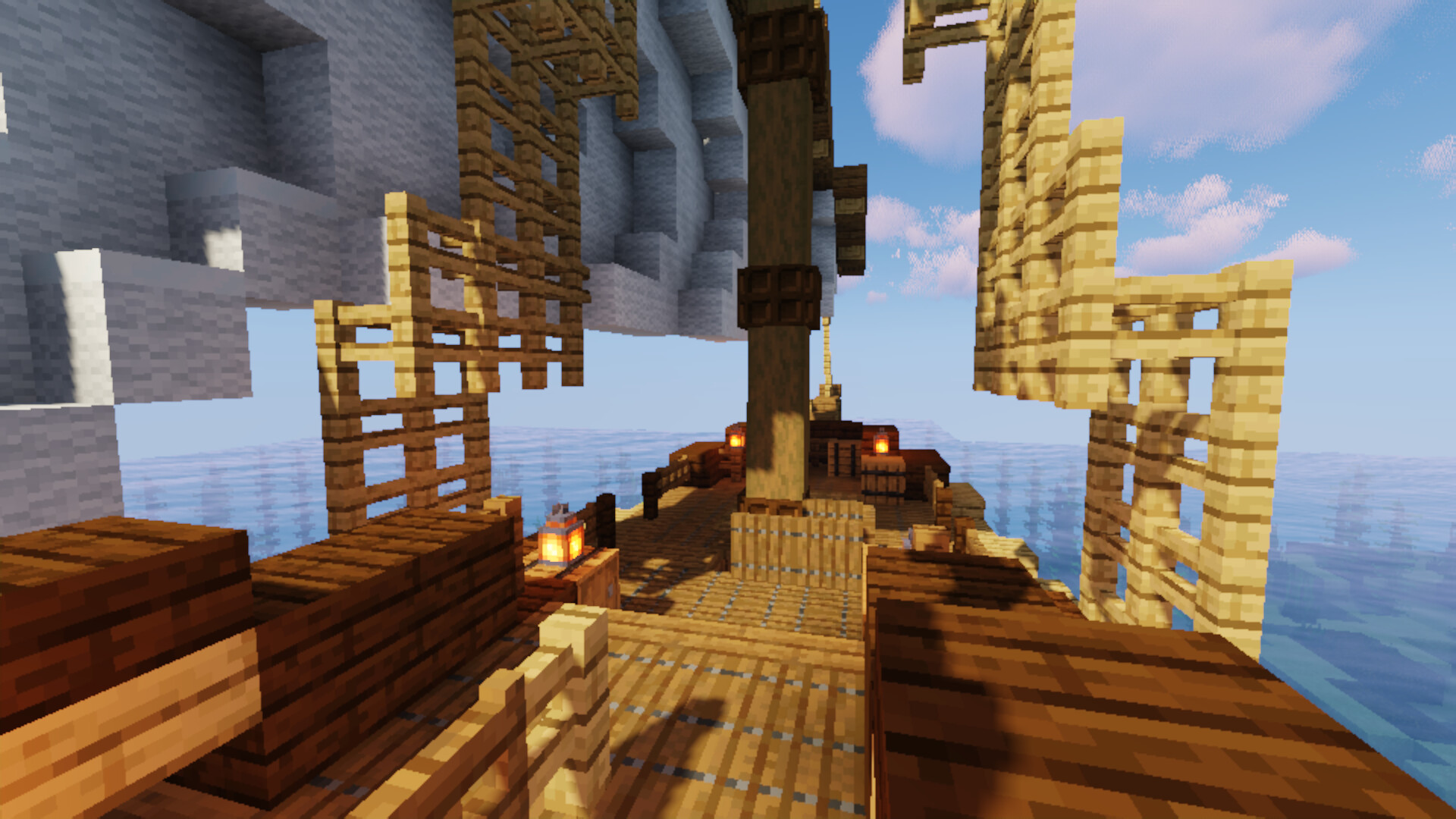 Dhow Sailship , Ancient Boat Minecraft Map