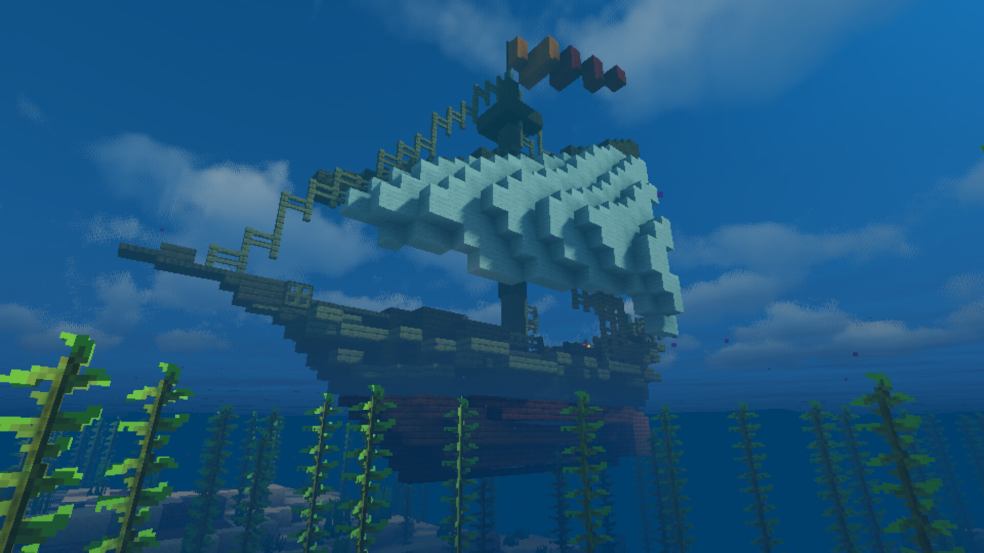 Dhow Sailship , Ancient Boat Minecraft Map