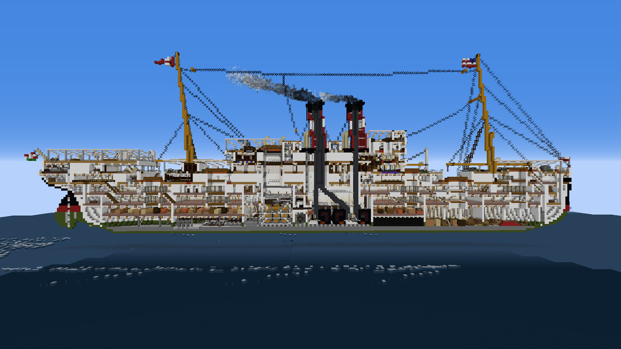 SS Martha Washington | Full Interior | + Download Minecraft Map